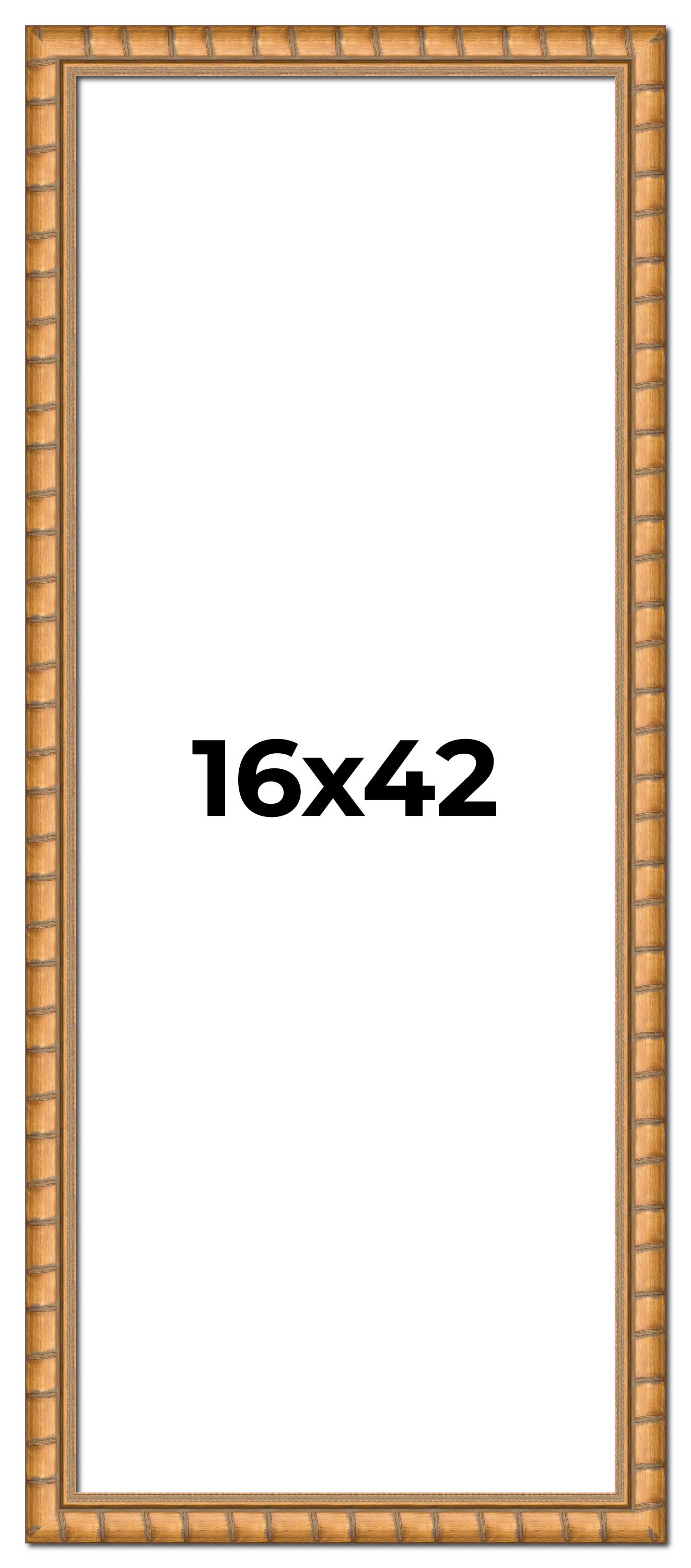 16x42 Frame Gold Real Wood Picture Frame Width 1.5 inches | Interior ...