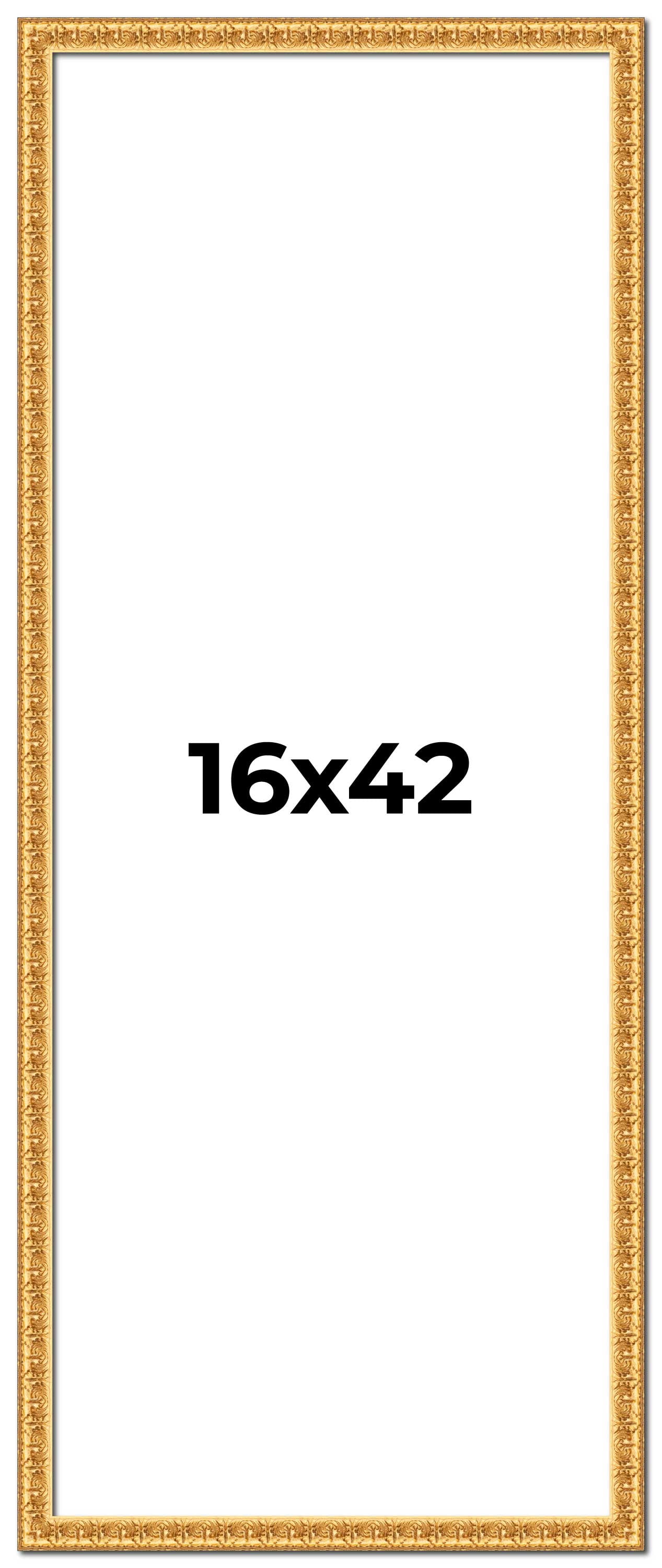 16x42 Frame Gold Real Wood Picture Frame Width 1 inches | Interior ...