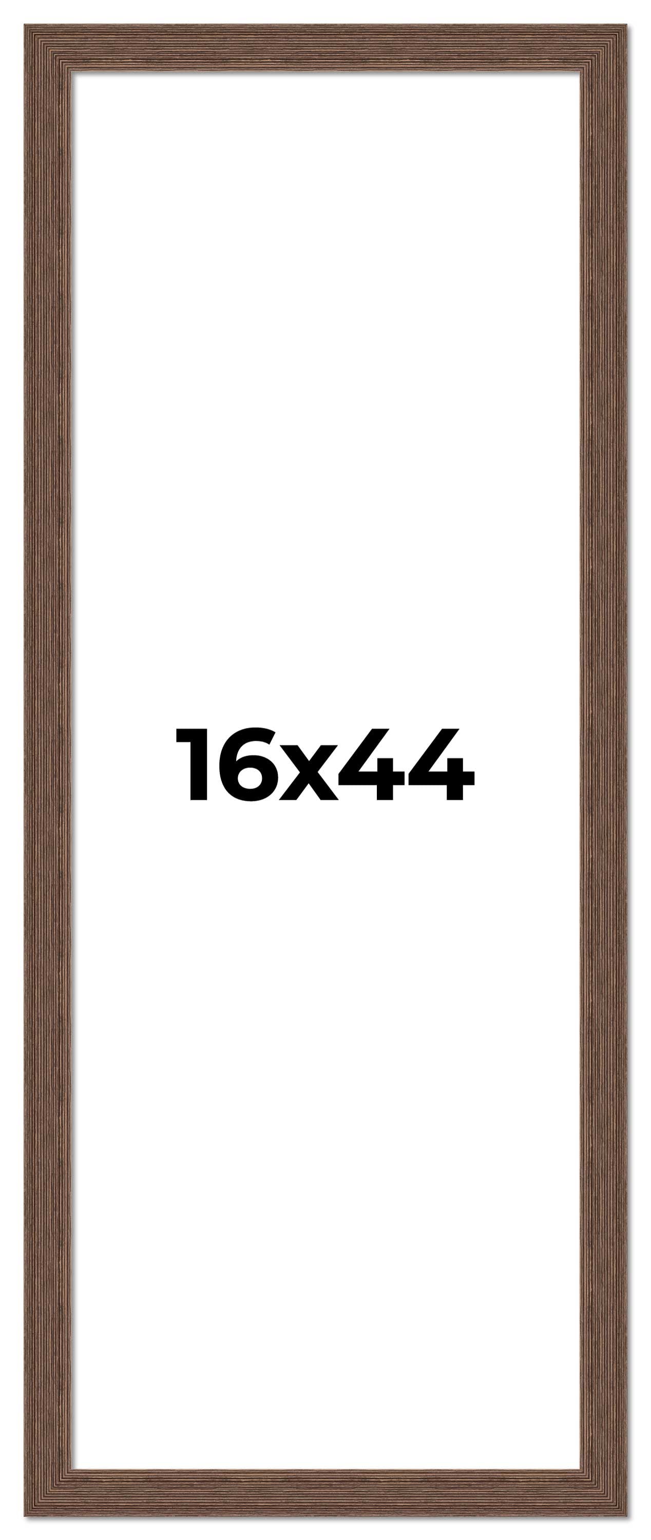 16x44 Frame Brown Distressed Barnwood Picture Frame | Rustic Farmhouse ...