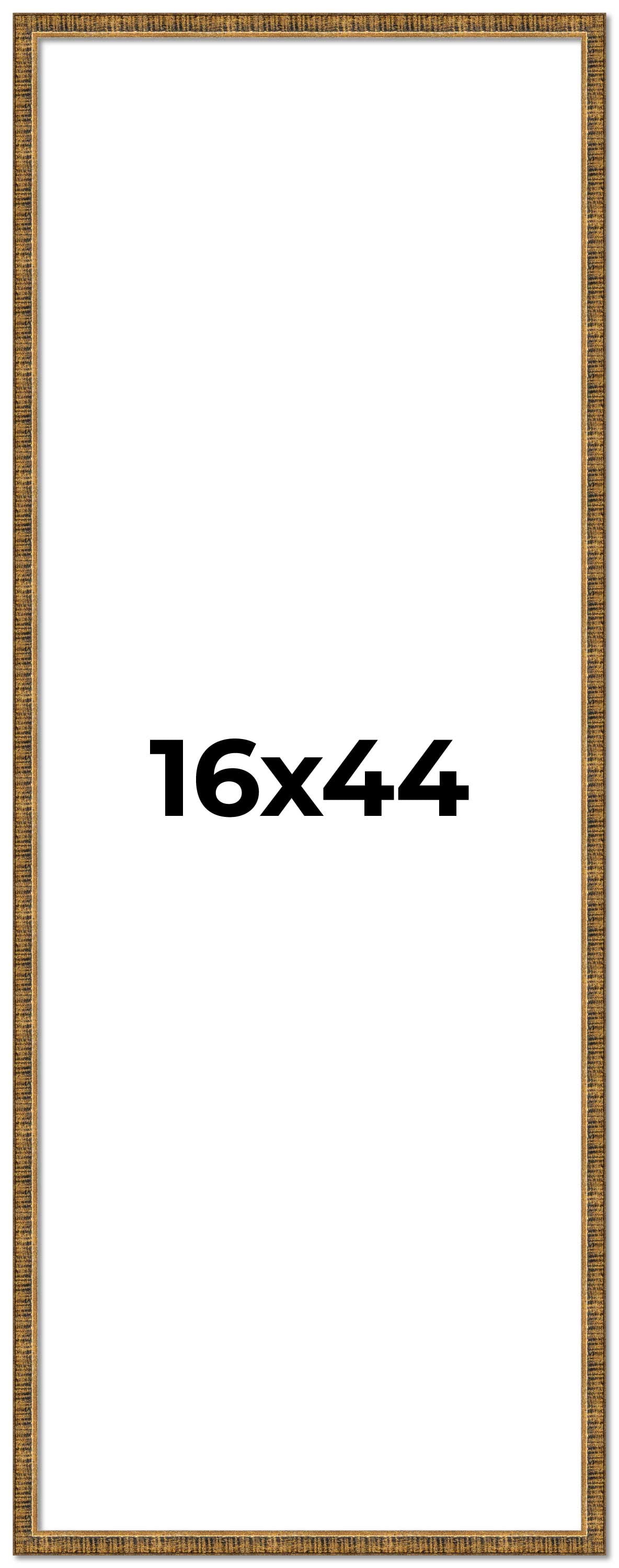 16x44 Frame Gold Solid Wood Picture Frame - Complete Modern Photo Frame ...