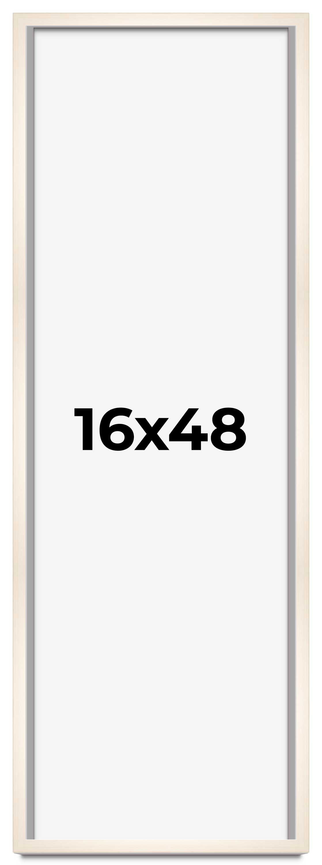 16x48 Frame White Wheat Solid Wood Picture Frame | Moulding Width 0.75 ...
