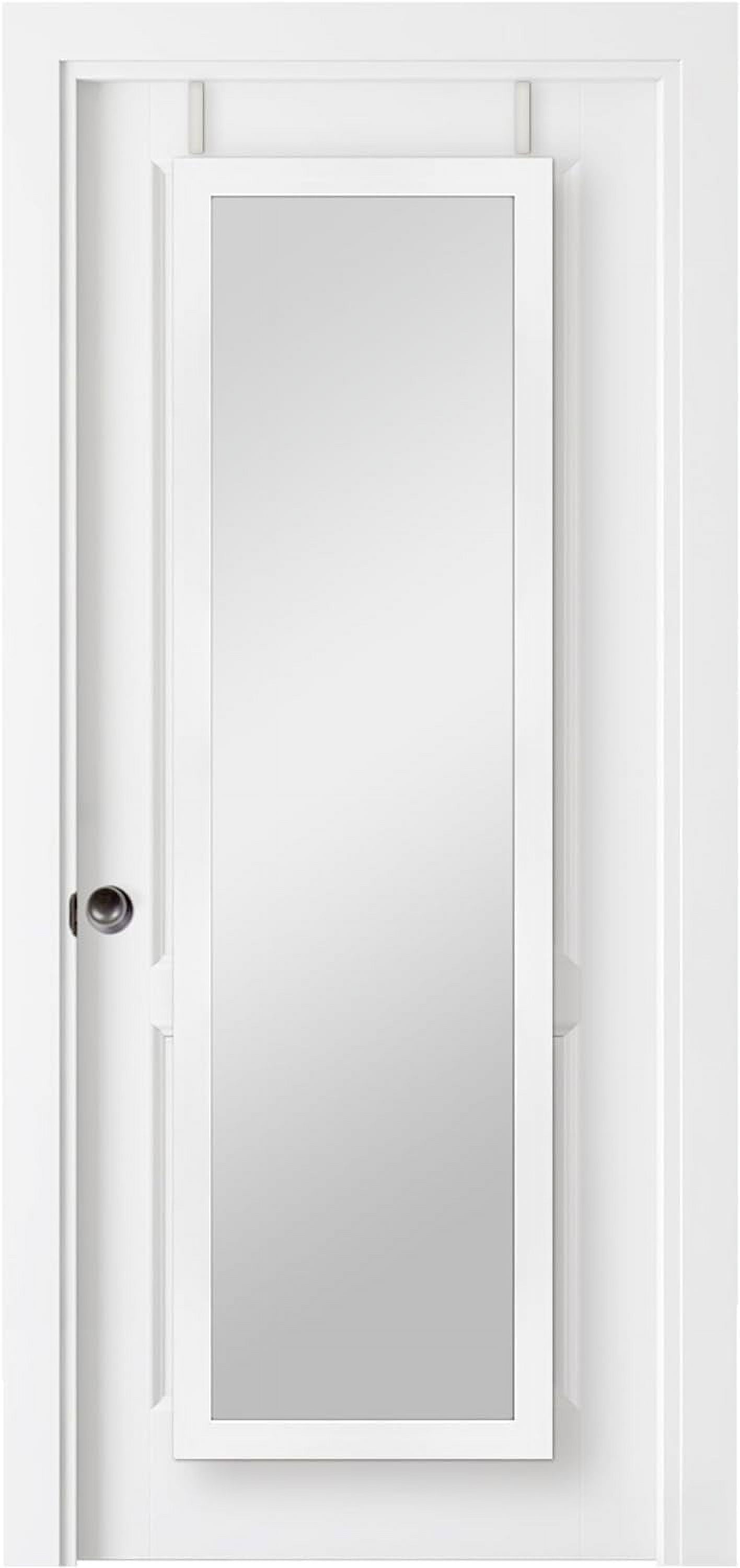 16x55 White Over The Door Mirror, Full Length Hanging Mirror for ...