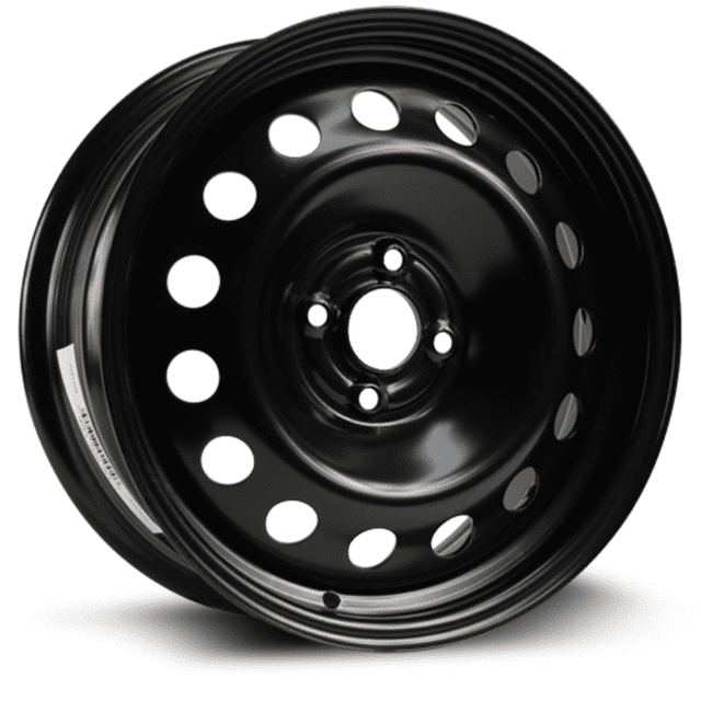 RTX Black Steel Wheel 16x6.5 4x100 (42mm) - Metal Rims - Walmart.com