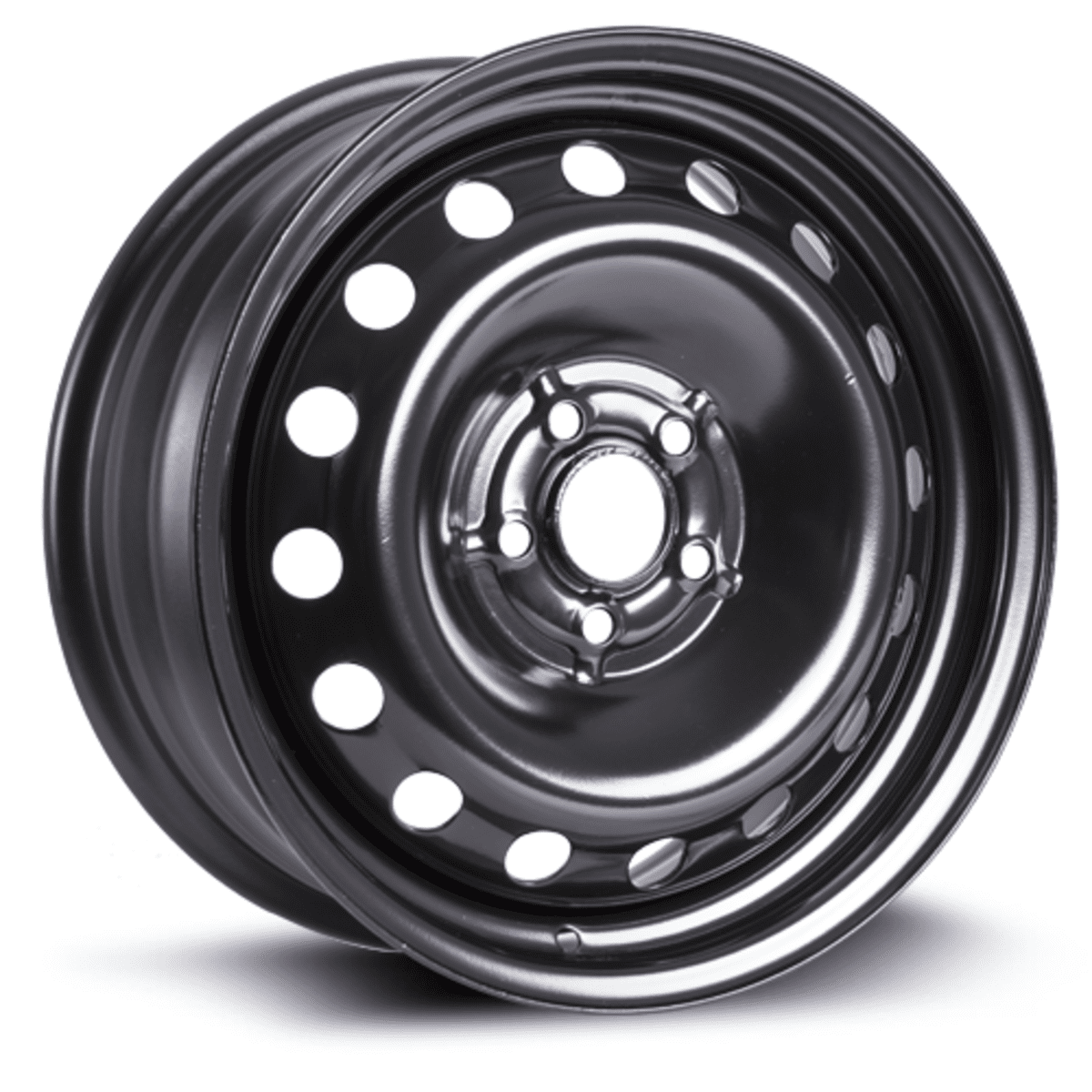 16x6.5 RTX Black Steel Wheel 5x100 (44mm) - Walmart.com