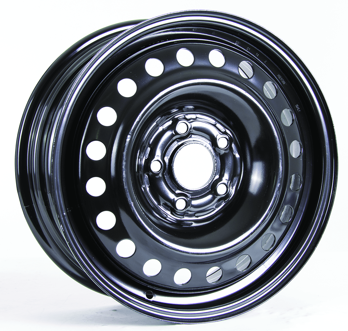 16x6.5 RTX Black Steel Wheel 5x4.5 (40mm) - Walmart.com
