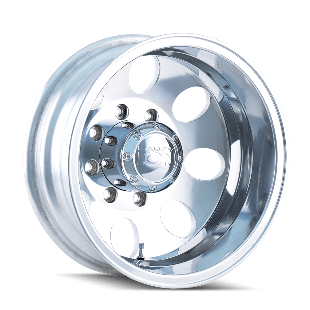 16x6 Ion 167 Polished Aluminum DUALLY REAR Wheel 8x6.5 (102mm ...
