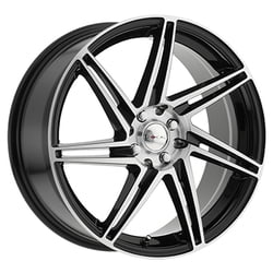 1 Focal 16x7 4X100 / 4X108 +40 449U F-14 Gloss Black w/Diamond Cut Face ...