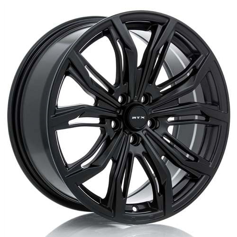 16x7 RTX Black Widow Satin Black Wheel 5x4.5 (40mm) - Walmart.com