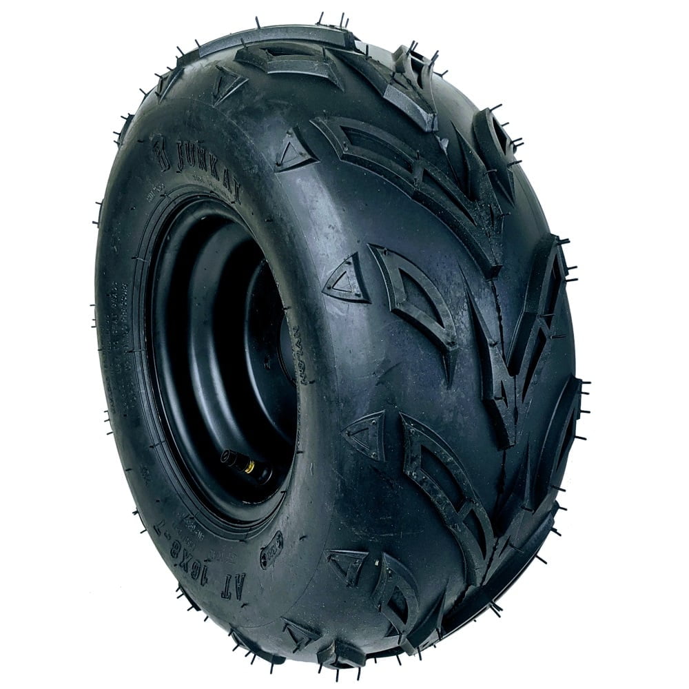 16x8-7 Tubeless Tire with Wheel Rim Assembly Front Rear Wheel for 50cc ...