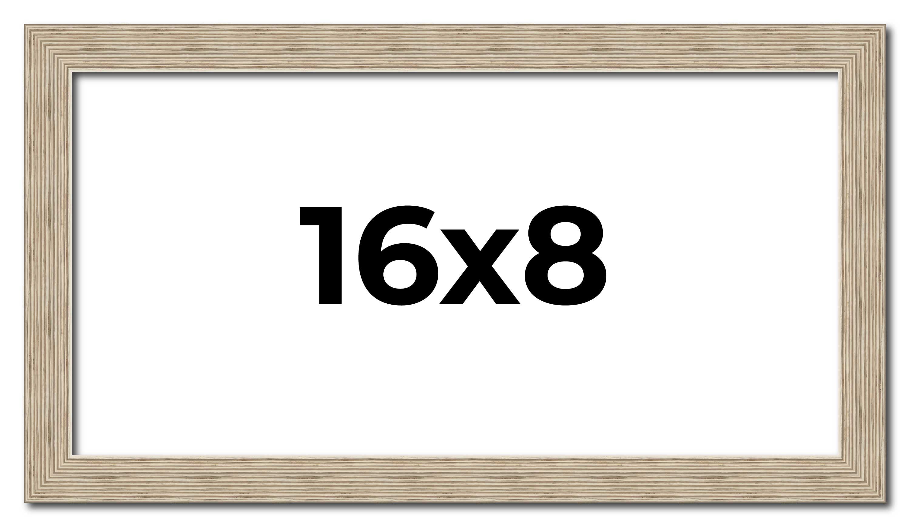 16x8 Frame Grey Solid Wood Picture Frame Width 1 Inches | Interior ...