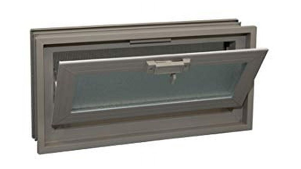 16x8 Hopper Window for Glass Blocks, Sheds, Cabins, Tiny Homes, Garages ...