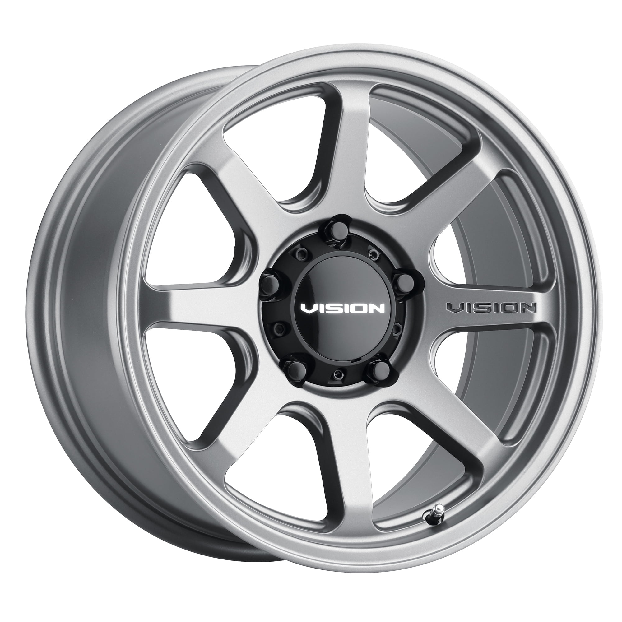 16x8 Vision 351 Flow Satin Grey Wheel 8x6.5 (0mm) - Walmart.com