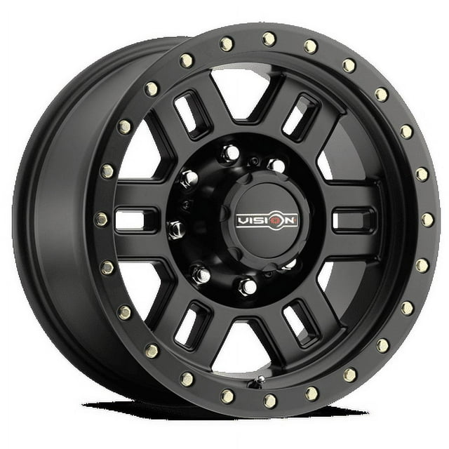16x8 Vision Off-Road 398 Manx Matte Black Wheel 8x6.5 (0mm) - Walmart.com
