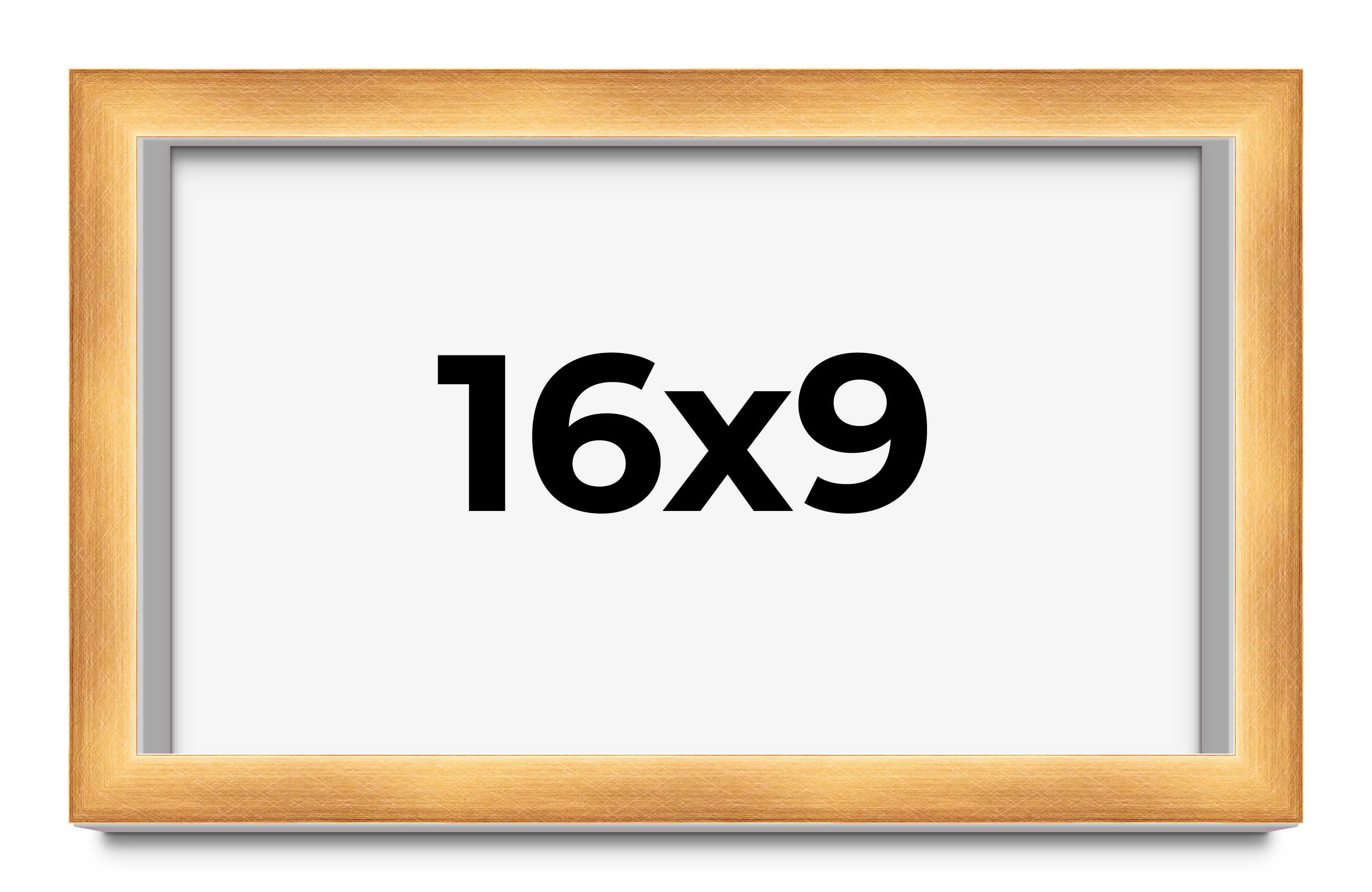 16x9 Shadow Box Bronze Cross-Brushed Display Frame | 1.625 Inches Deep ...