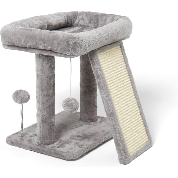 17.1-inch Small Cat Tree Tower with Scratching Post for Indoor Cats ...