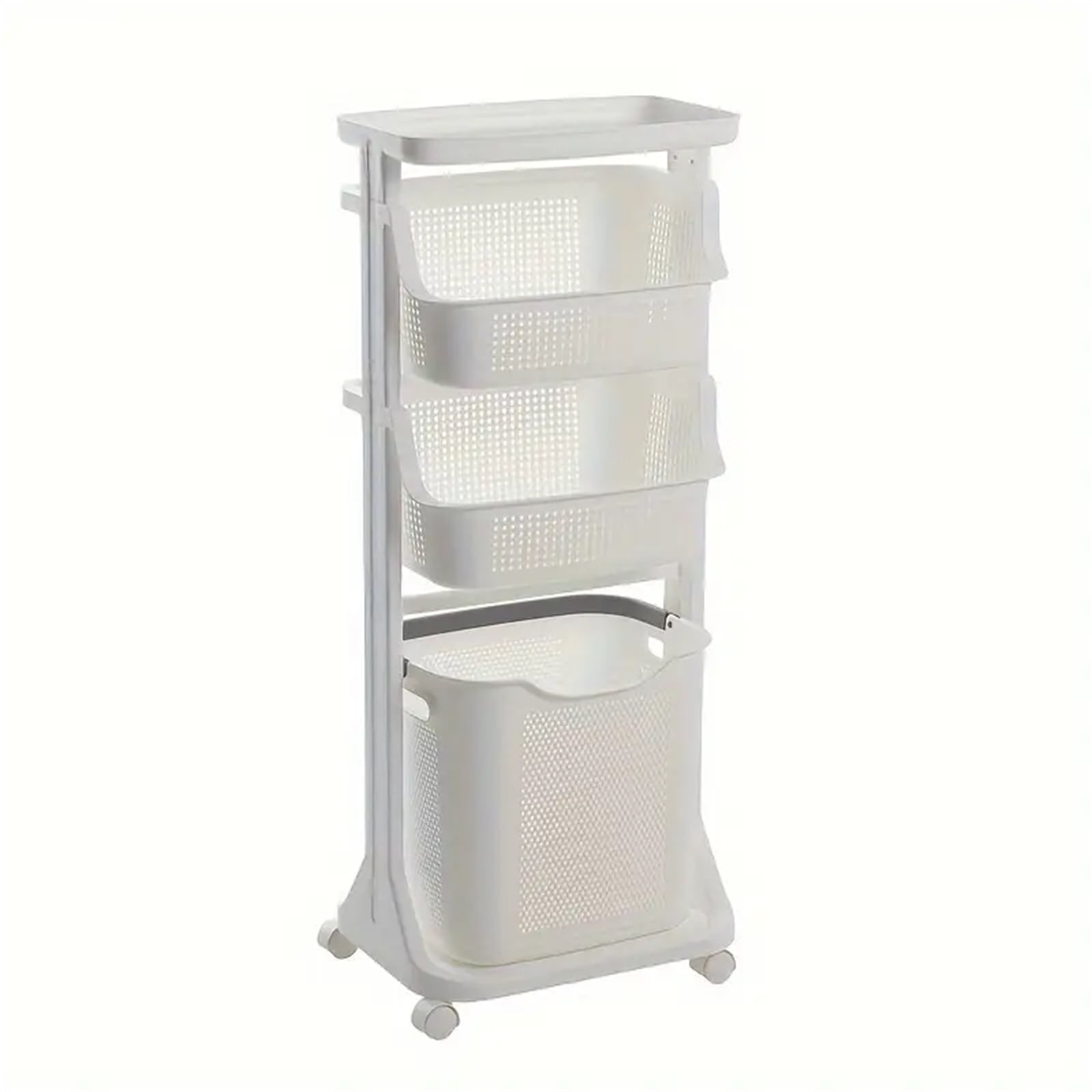 17"×13"×41" 3-Tier Laundry Basket, Sorting Hamper for Laundry with ...