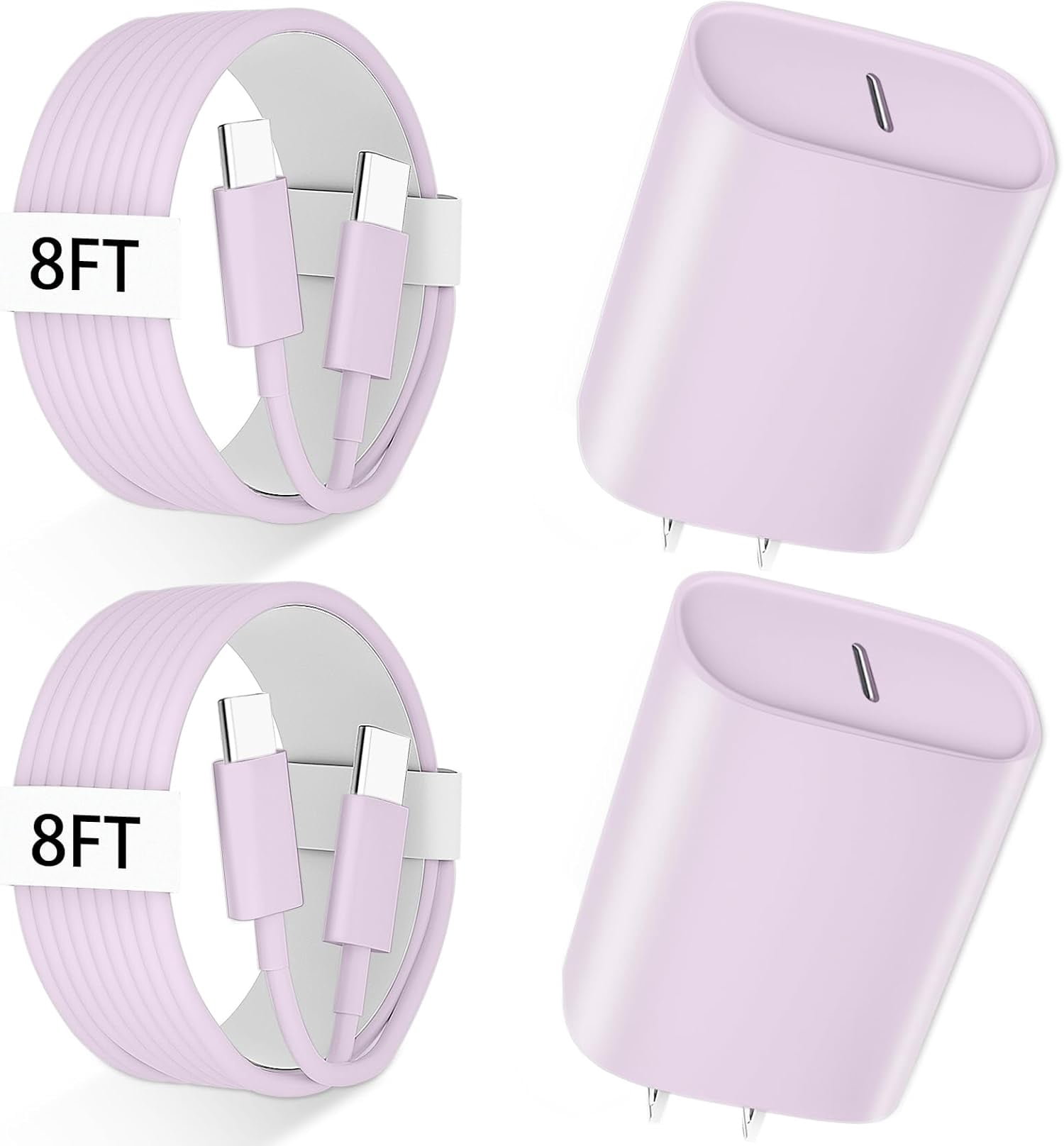 17 16 15 , 8 FT 17 Long C 8FT Cord with 20W PD 17 Chargers Block for 17 ...