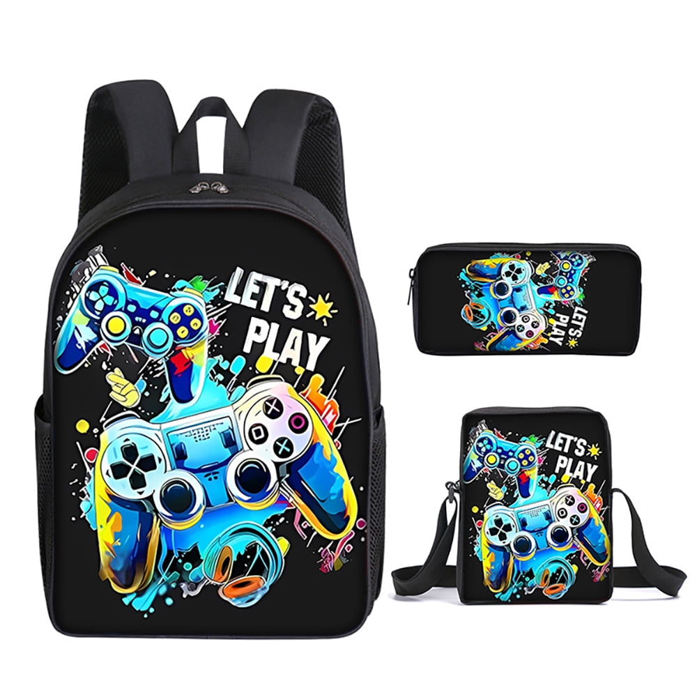 17/16 In Game Backpack Set Cool 3 Piece Knapsacks Game Day Packs Travel ...