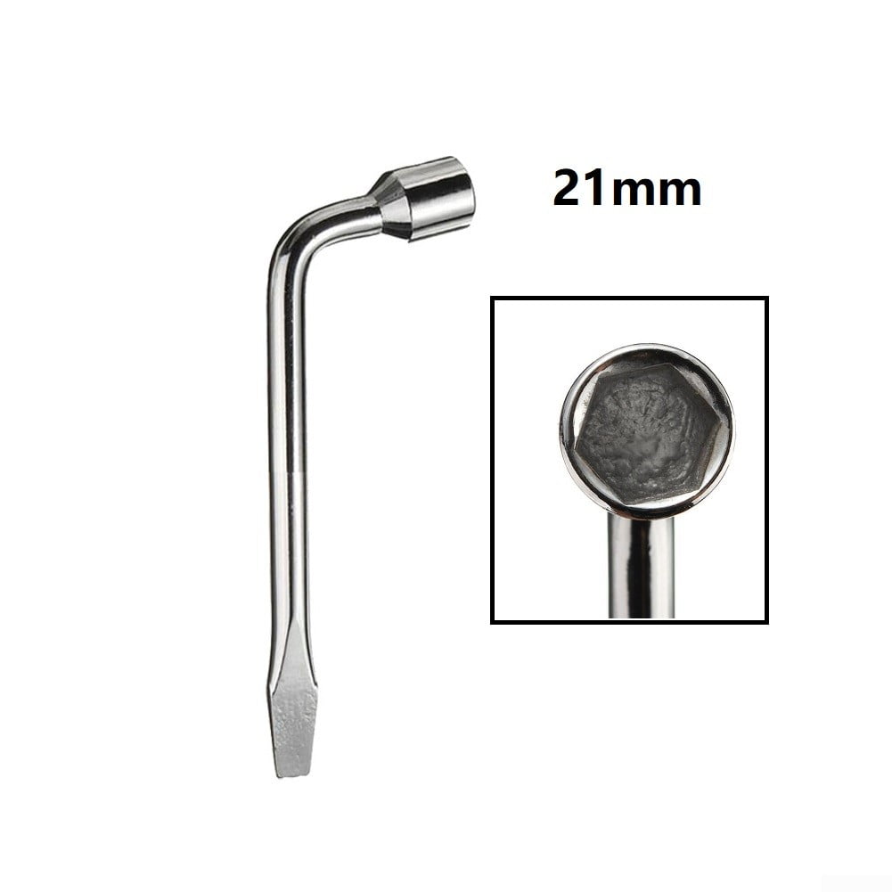 17/19/21mm Wheel Wrench Heavy Duty Lug Hex Nut Bolt Socket Spanner Car ...