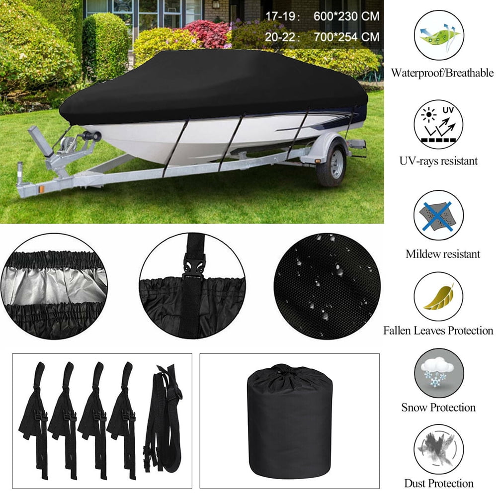 Walmart 17-19FT UV Resistant Boat Cover, Heavy Duty Waterproof, Fits ...