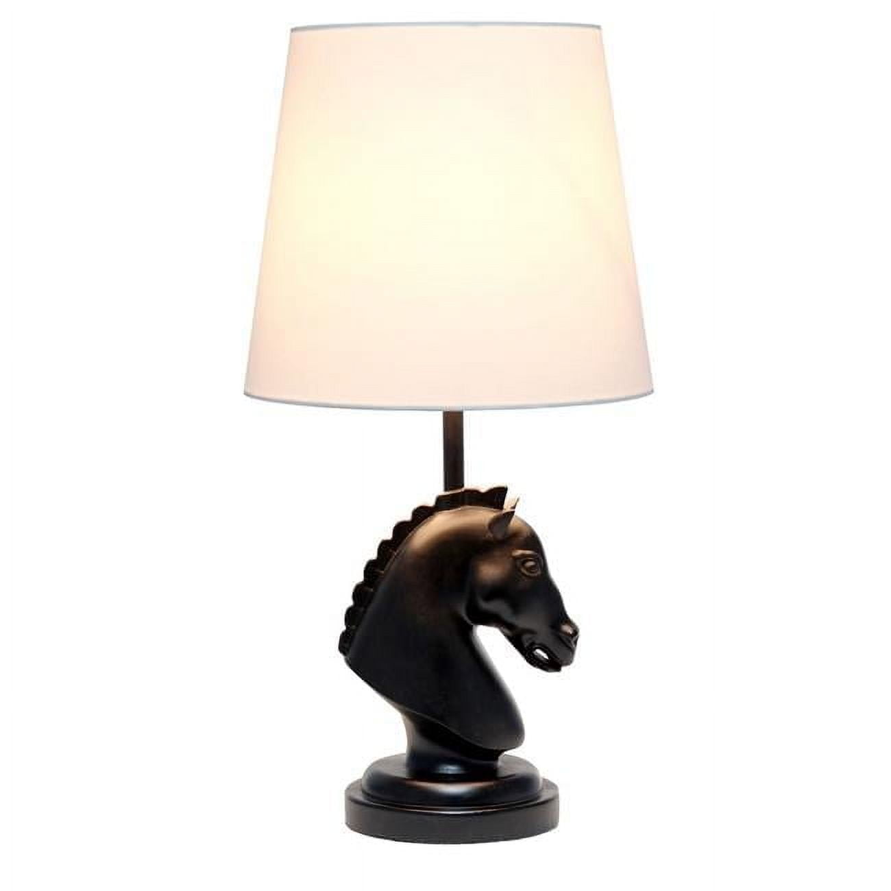 17.25in. Tall Polyresin Decorative Chess Horse Shaped Bedside Table ...