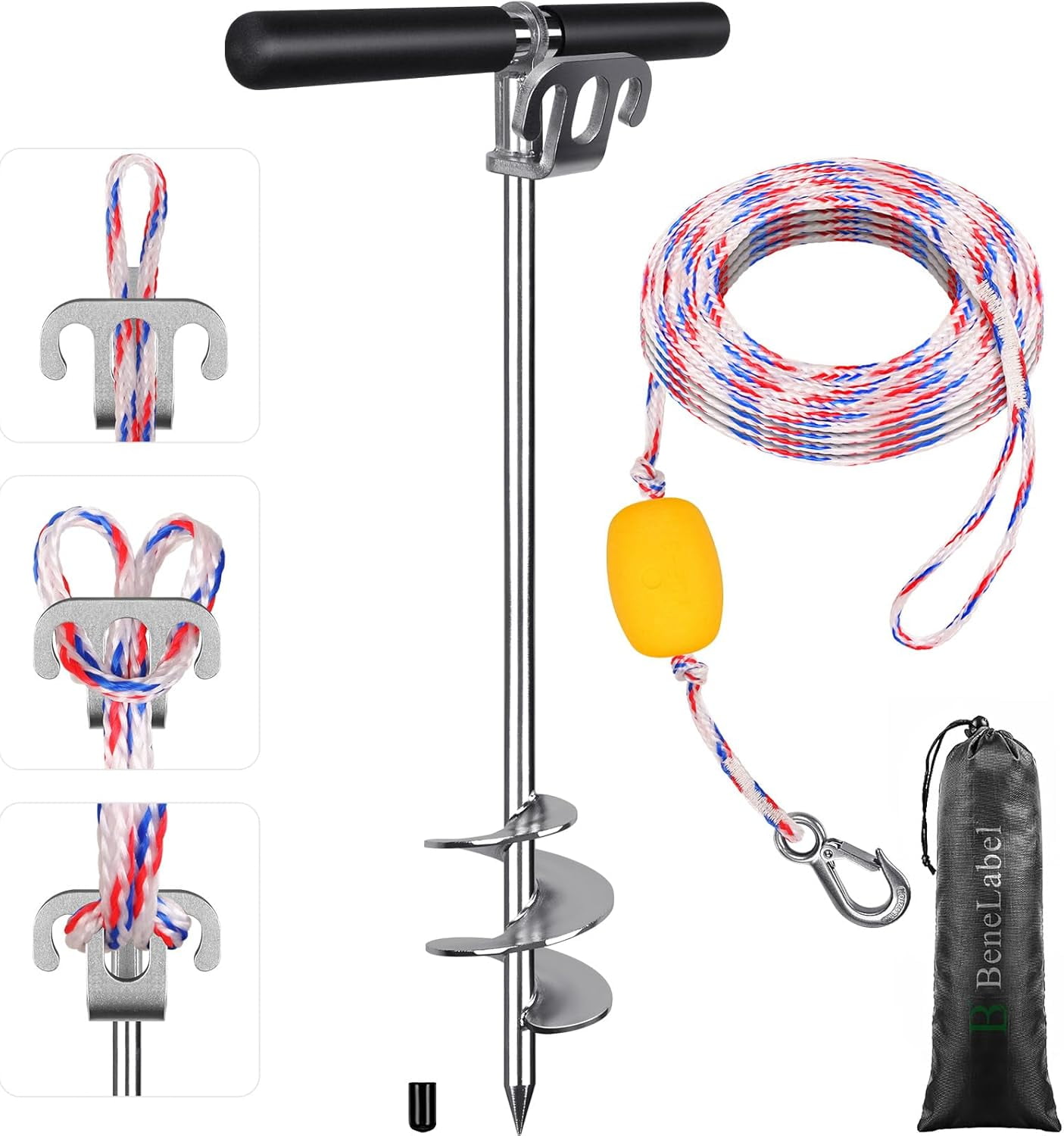 17" 26" 36" Sand Anchor for Boat Screw in Boat Anchor for Shallow Water ...