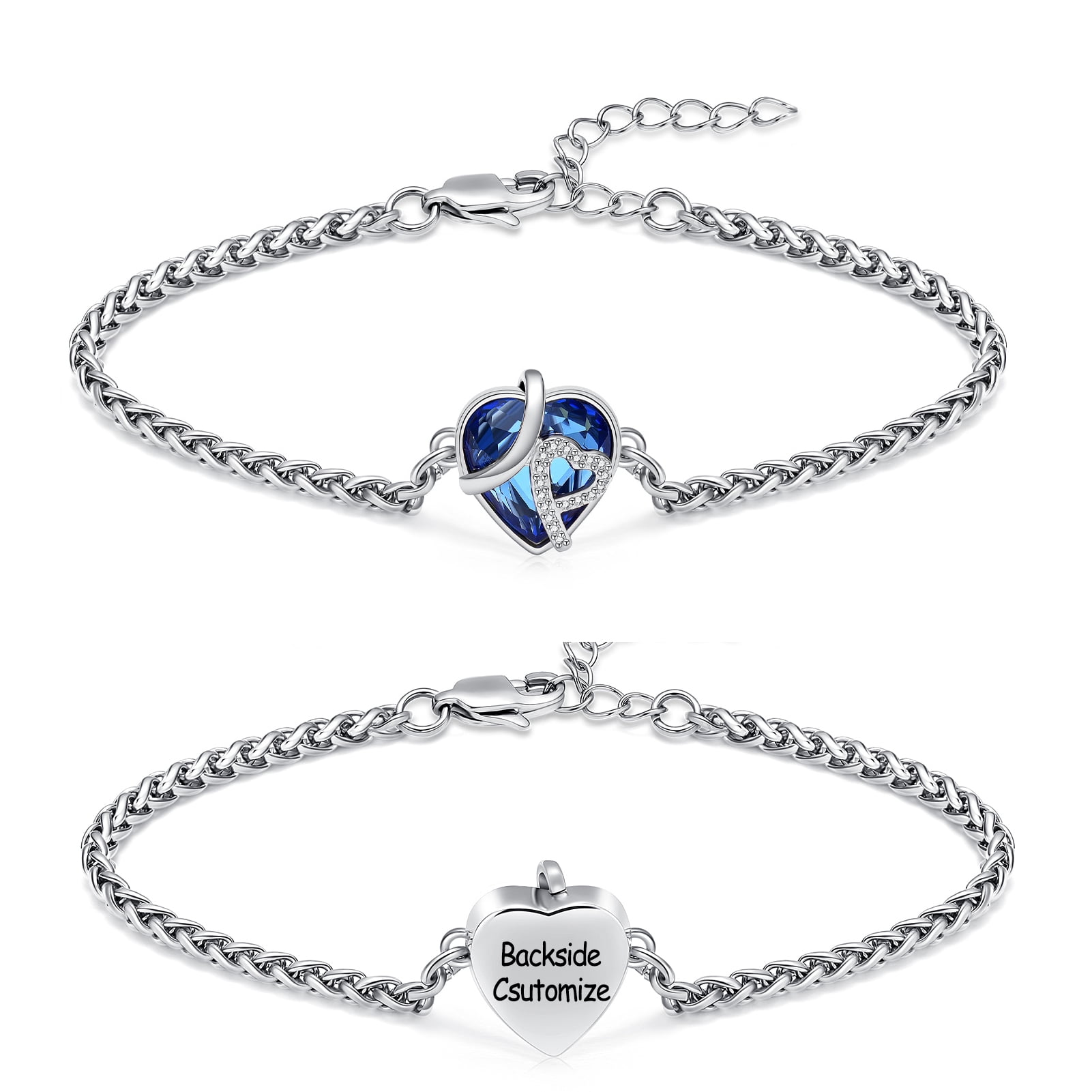 17-26cm Adjustable Stainless Steel Chain Link Women's Bracelet ...