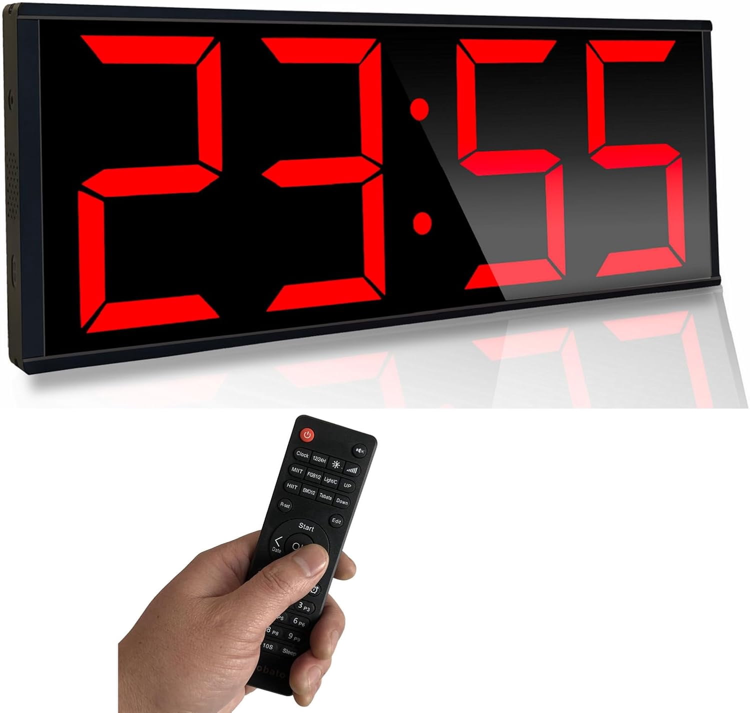 17.3'' Extra Large Home Gym Timer Clock, Programable Workout Interval ...
