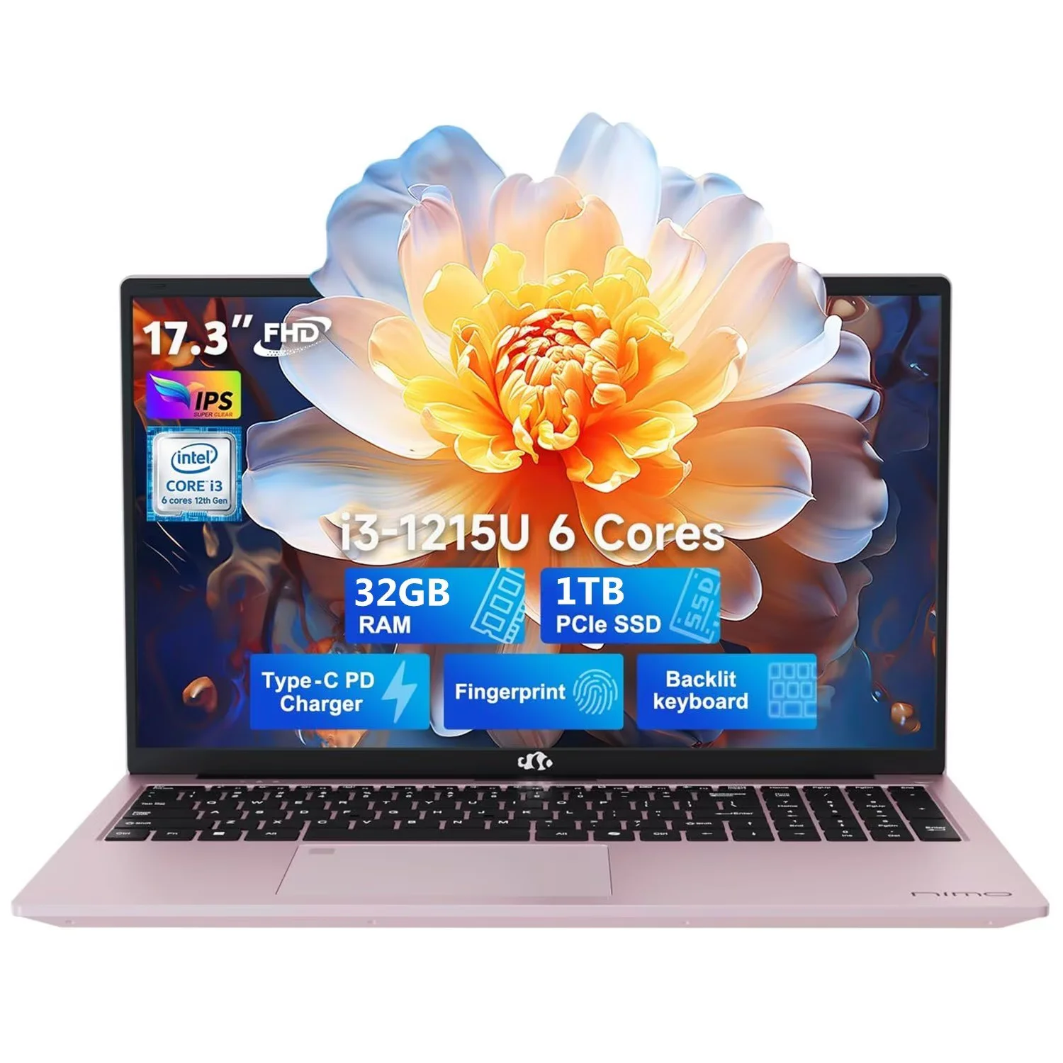 17.3" FHD IPS Business Laptop, 32GB RAM 1TB SSD, 12th Gen Intel Core i3 ...