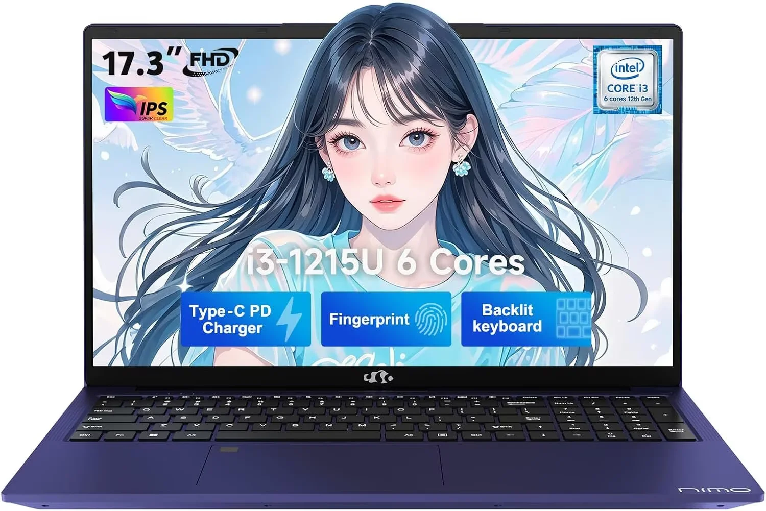 17.3" IPS FHD-Laptop, Intel 6 Cores I3-1215U 16GB RAM 1T SSD (Beat R5 ...