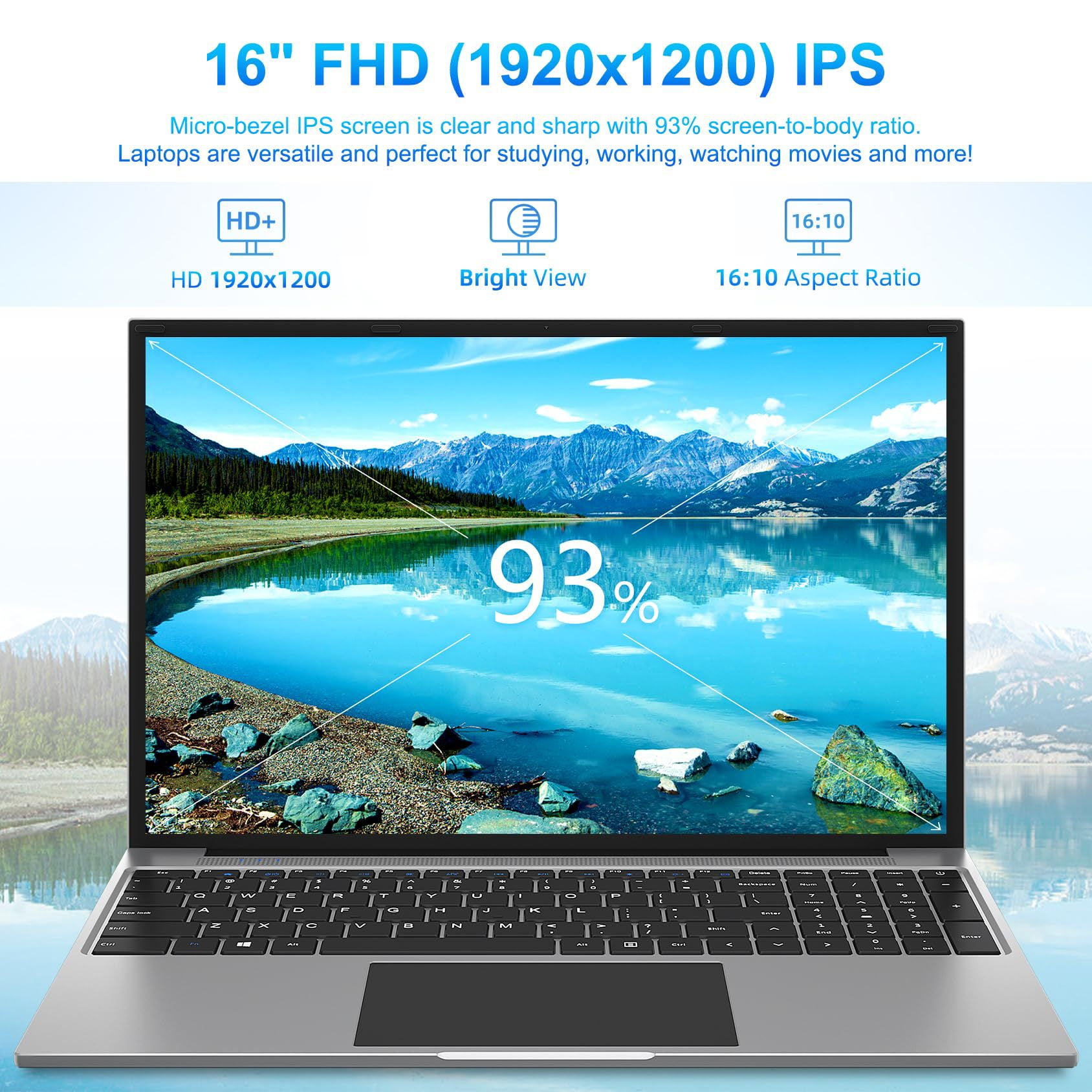 17.3 In Laptop Intel N5095 RAM16GB SSD512GB Touchscreen Display 1920* ...