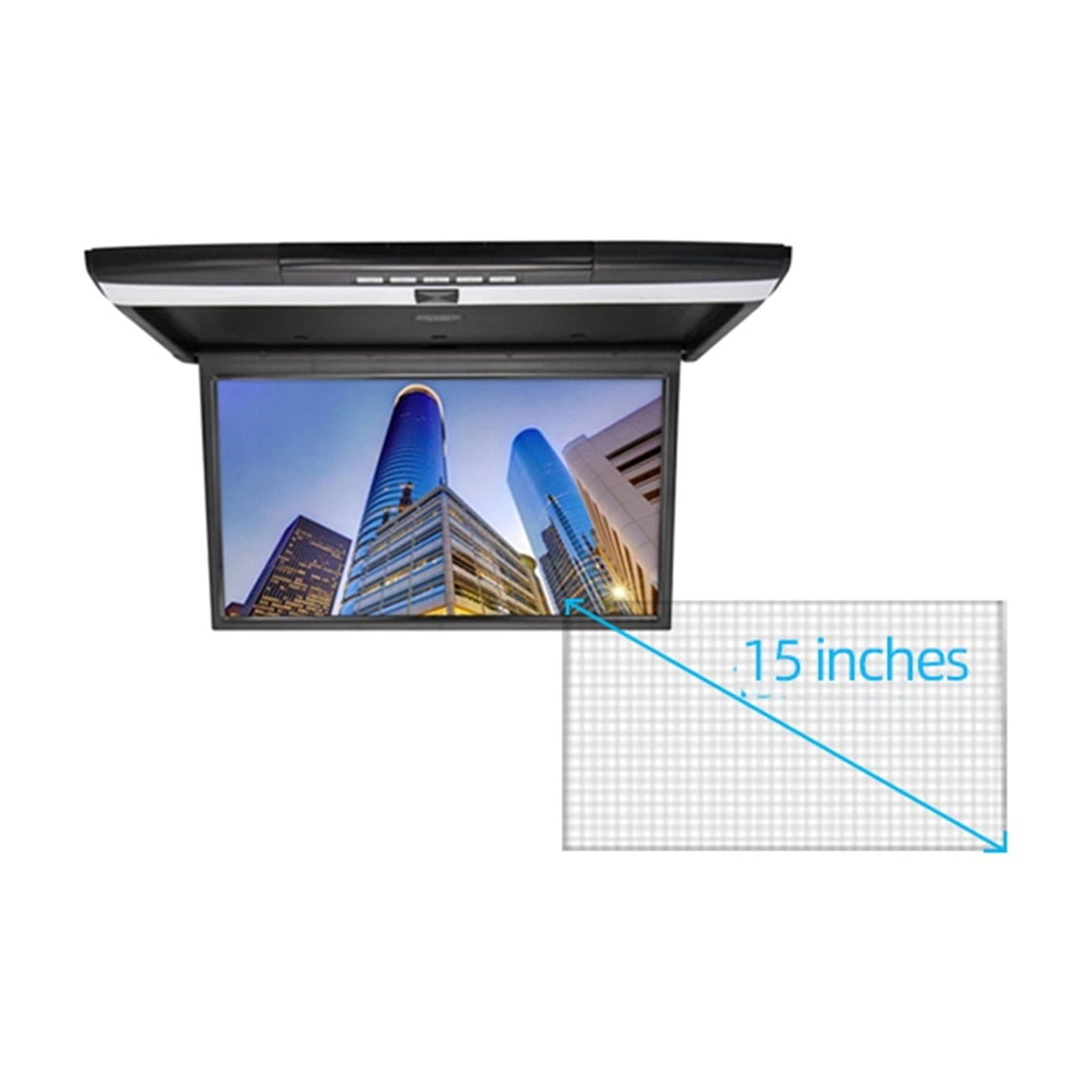 17.3 Inch Car Monitor HD LCD Screen Automobile Ceiling Roof Mount ...