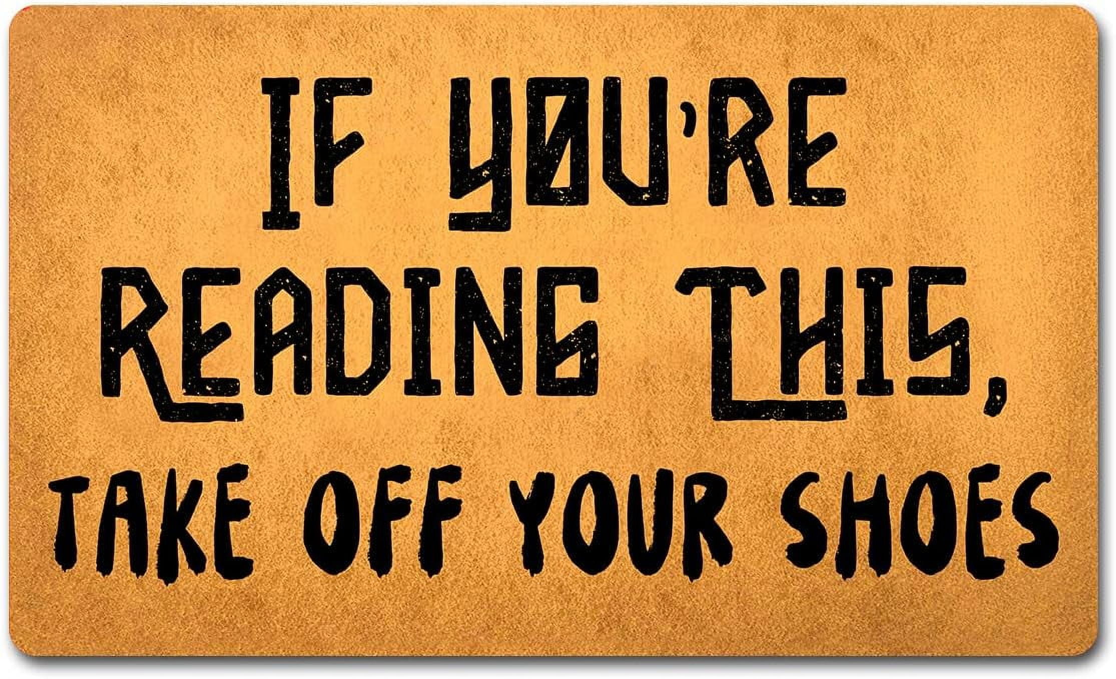 17*30inches Entrance Way Decor Indoor Welcome Mat If You're Reading ...