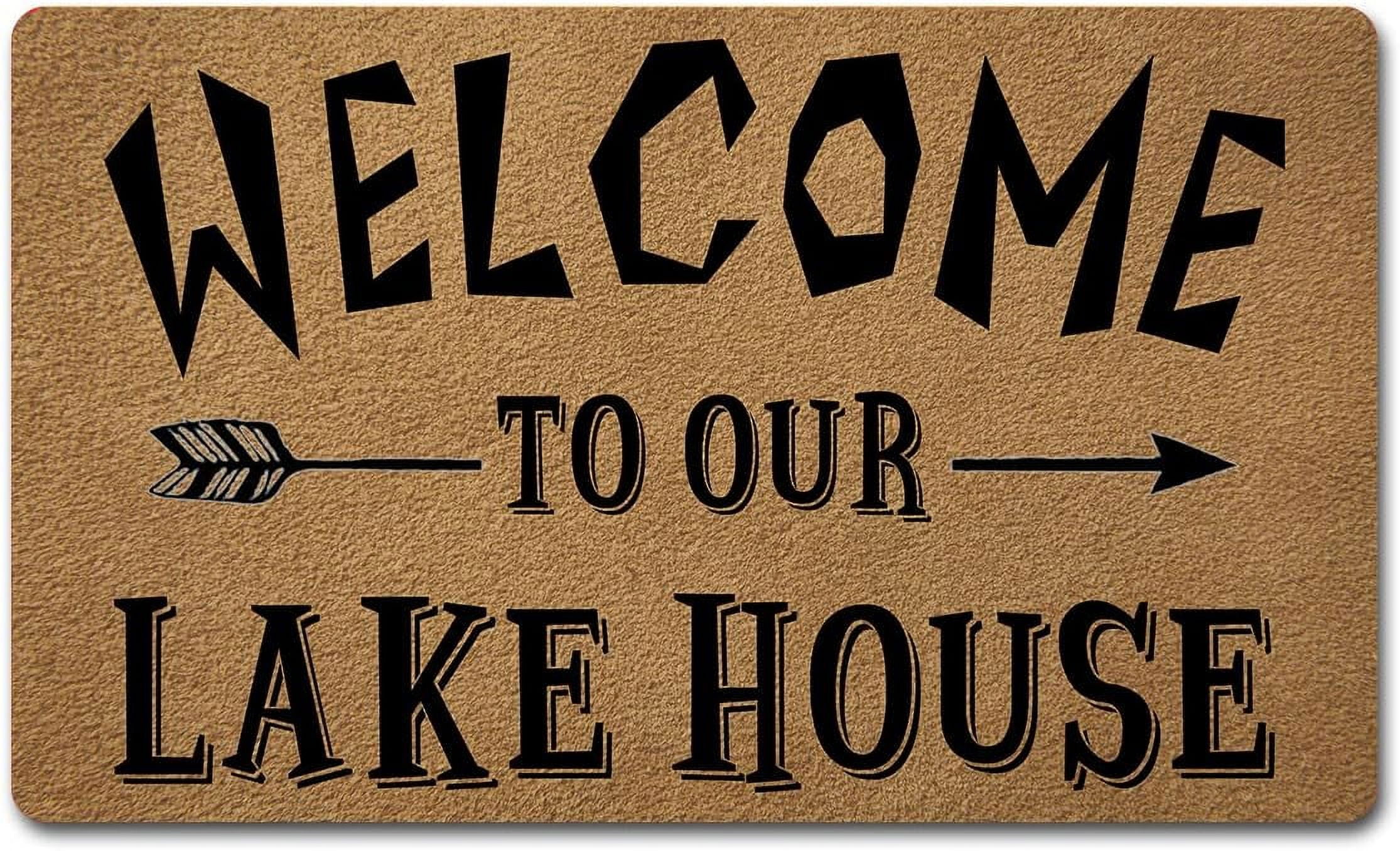 17*30inches For Indoor Entray Front Porch Decor Welcome Mat with Rubber ...