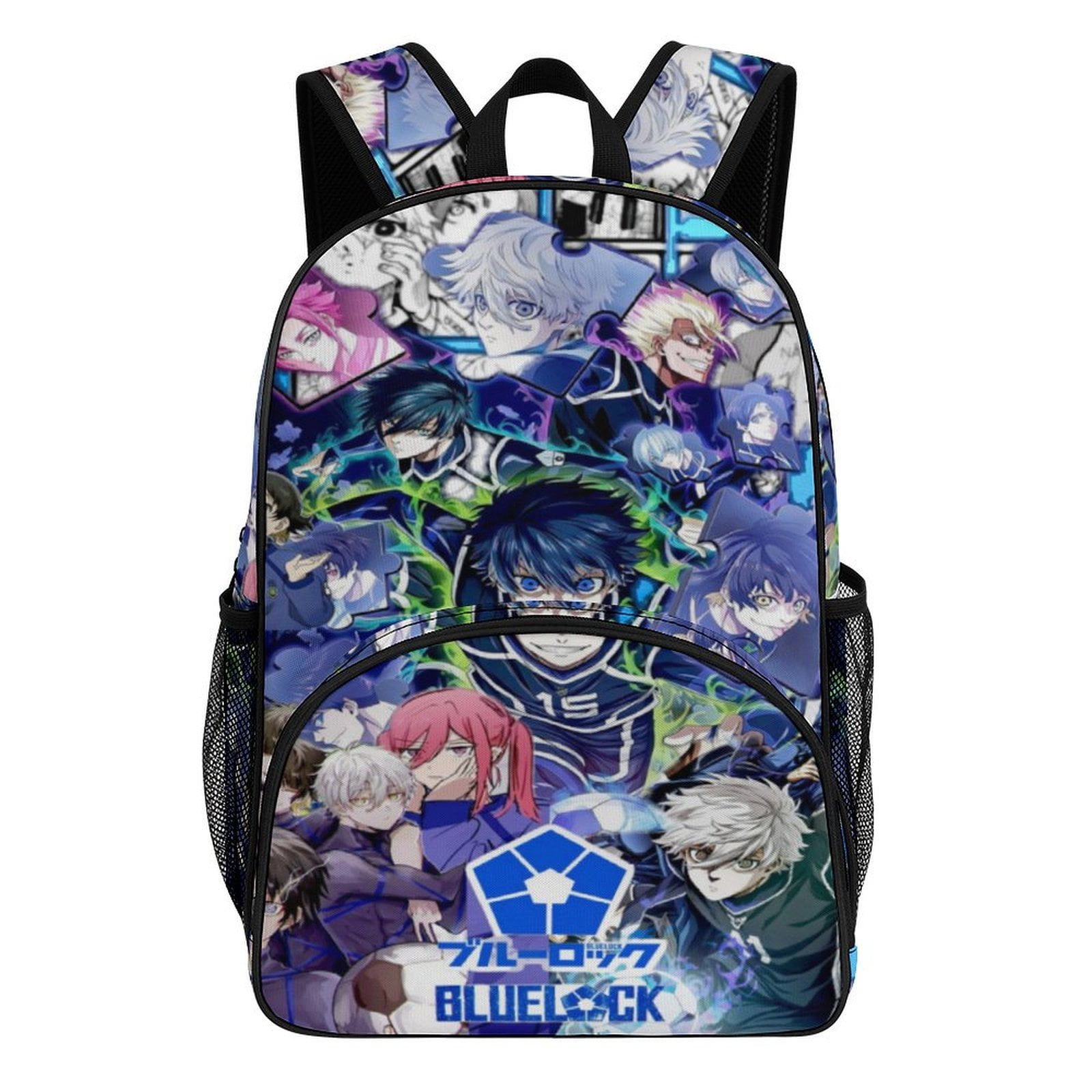 17.3In BLUE Ball LOC-,K Backpack With Large Pocket Lightweight Daypack ...