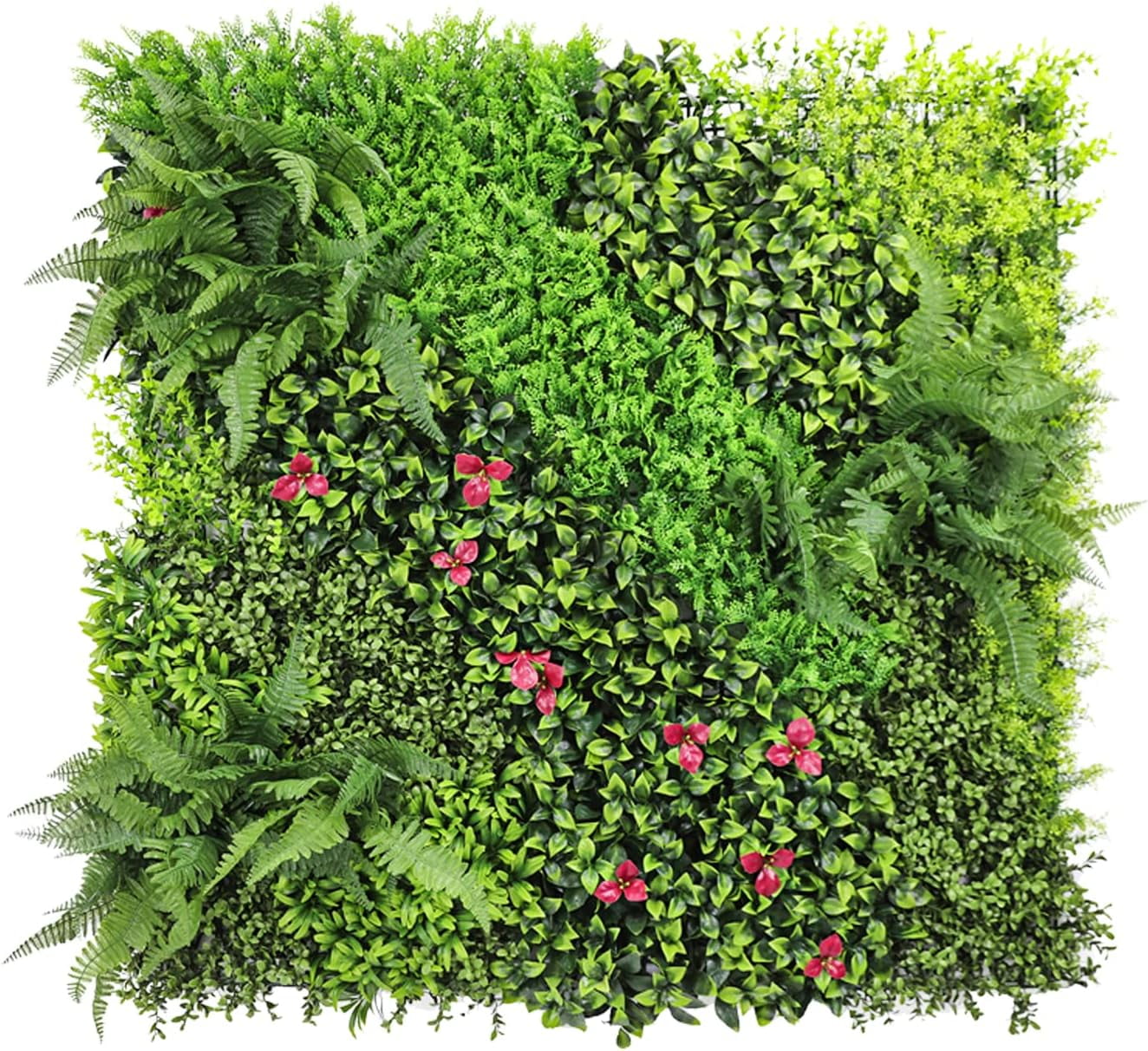 17 40" x 40" Artificial Boxwood Panel Hedge Topiary Plant Grass ...
