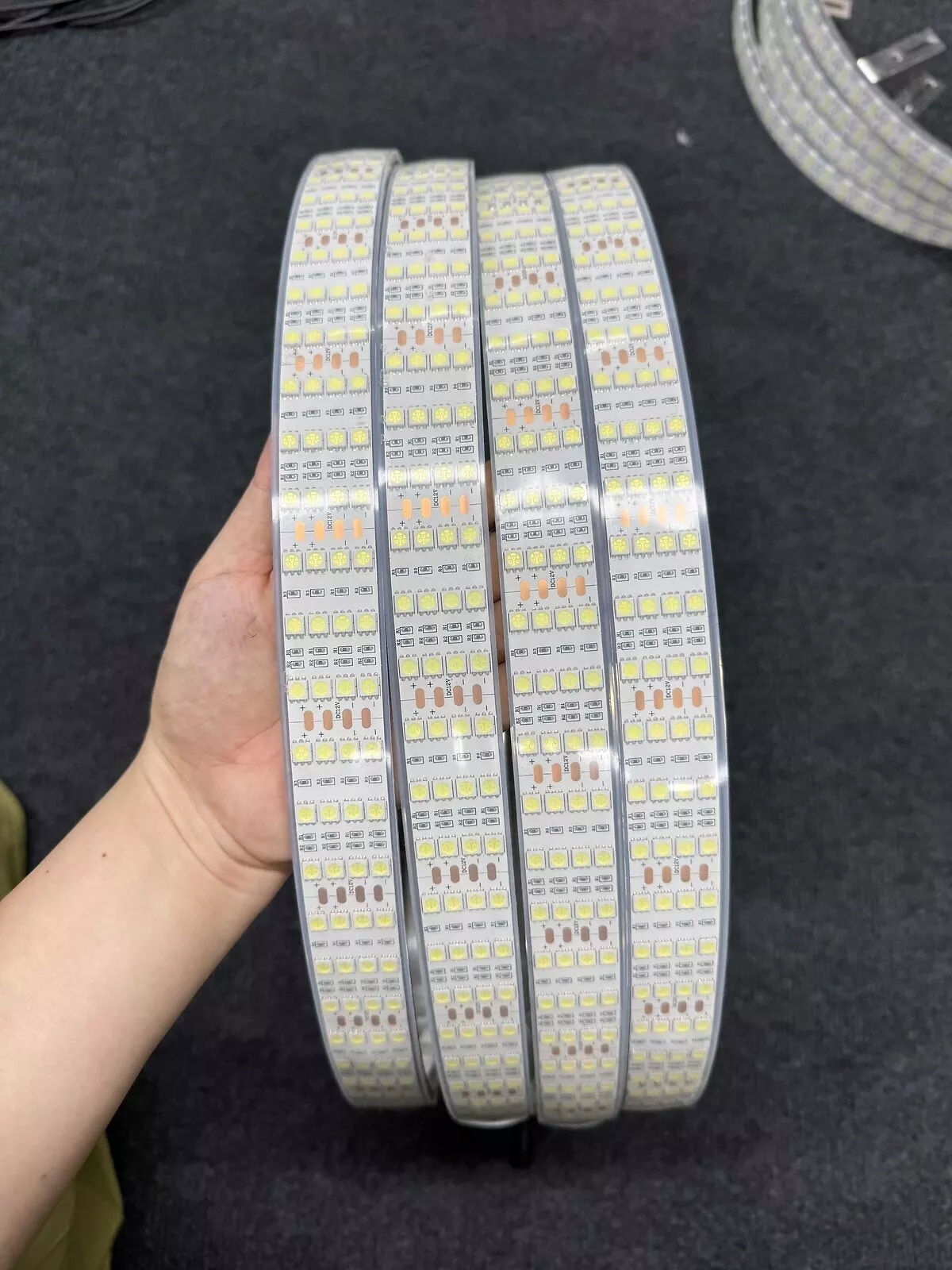 17.5" Brightest Quad Row Super Bright Pure White Wheel Rim Lights ...