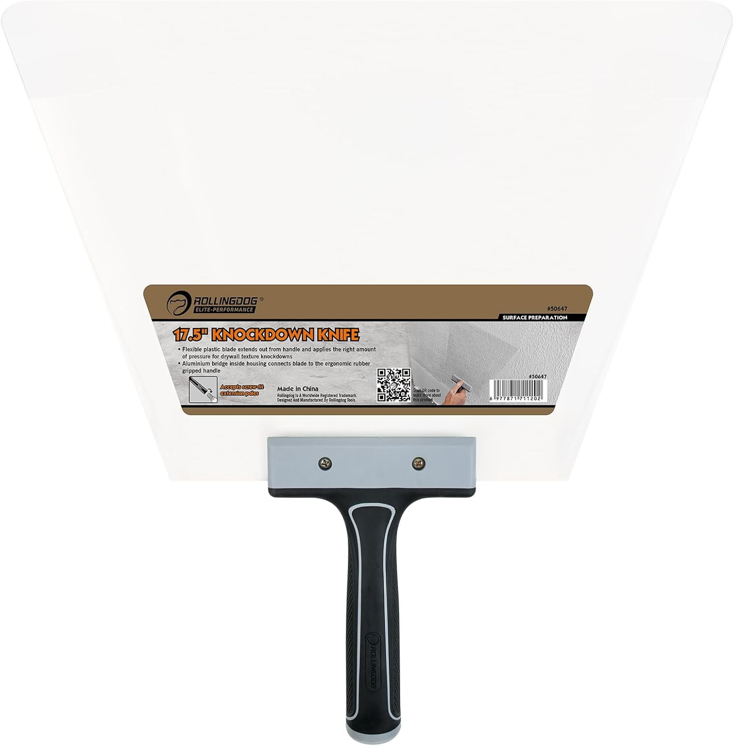 17.5 Inch Knockdown Knife - Threaded End Can be Attached to Extension ...