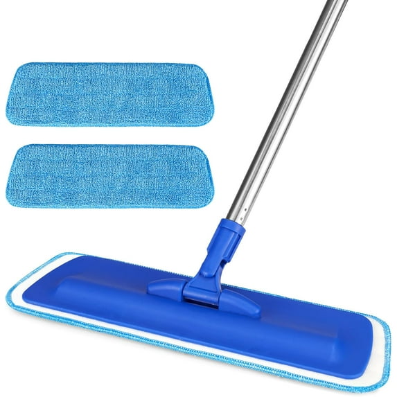 17.5" Professional Microfiber Floor Cleaning Mop, Flat Mop with ...