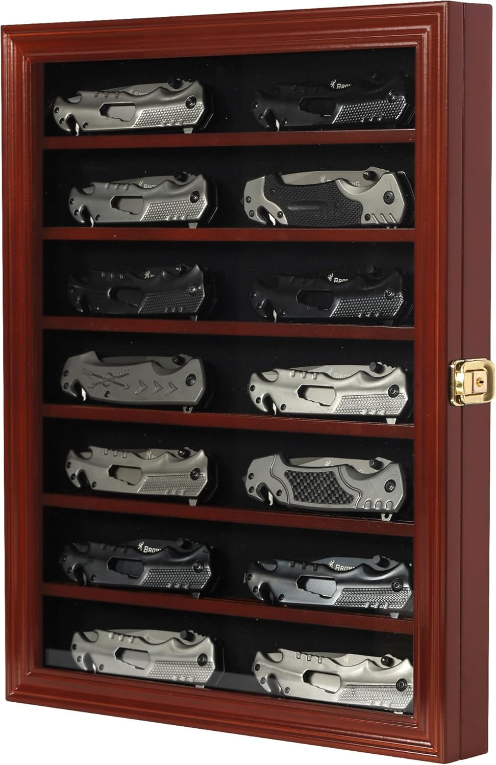 17.5" X 14" Knife Display Case Pocket Knife Display Case for Wall Stand ...