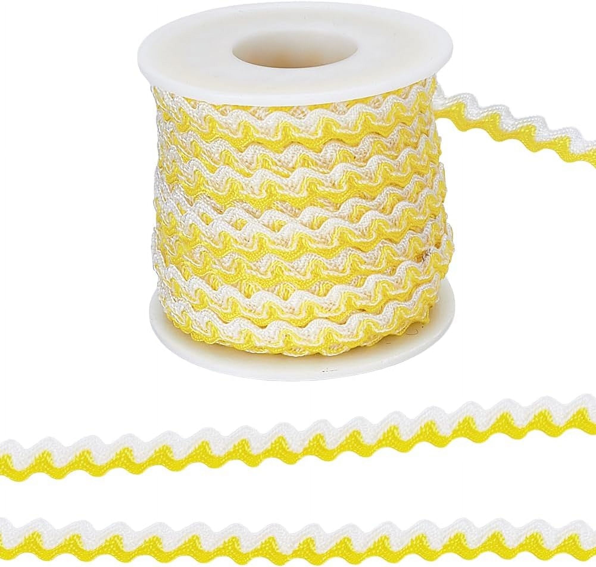 17.5 Yards Mixed Color RIC Rac Trim 8mm Wide Wave Bending Fringe Ribbon ...