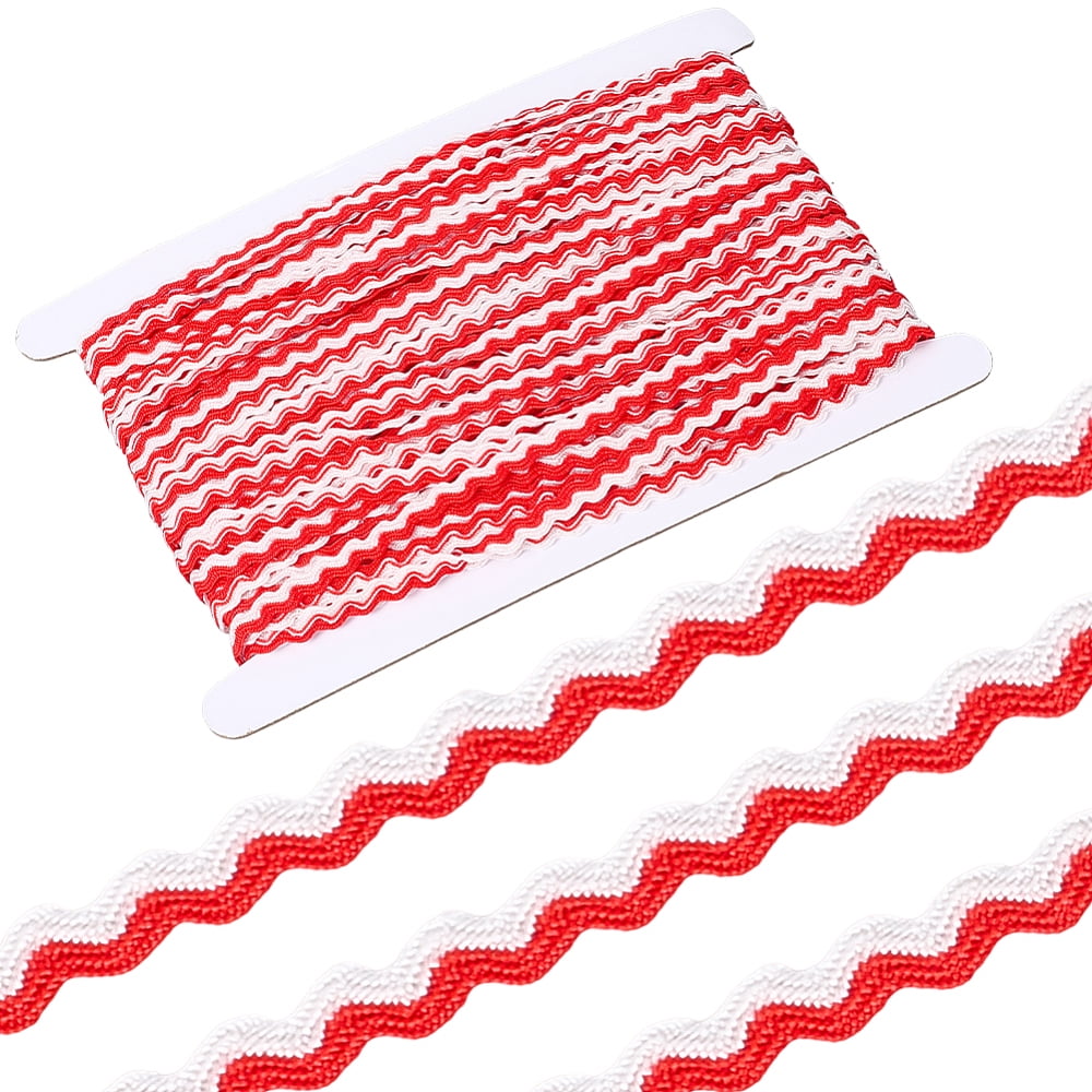 17.5 Yards Rick Rack Trim for Sewing Wave Bending Fringe Trim Two Tone ...