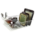 17.5 in. Single Level Dish Rack with 14 Plate Positioners & Detachable ...