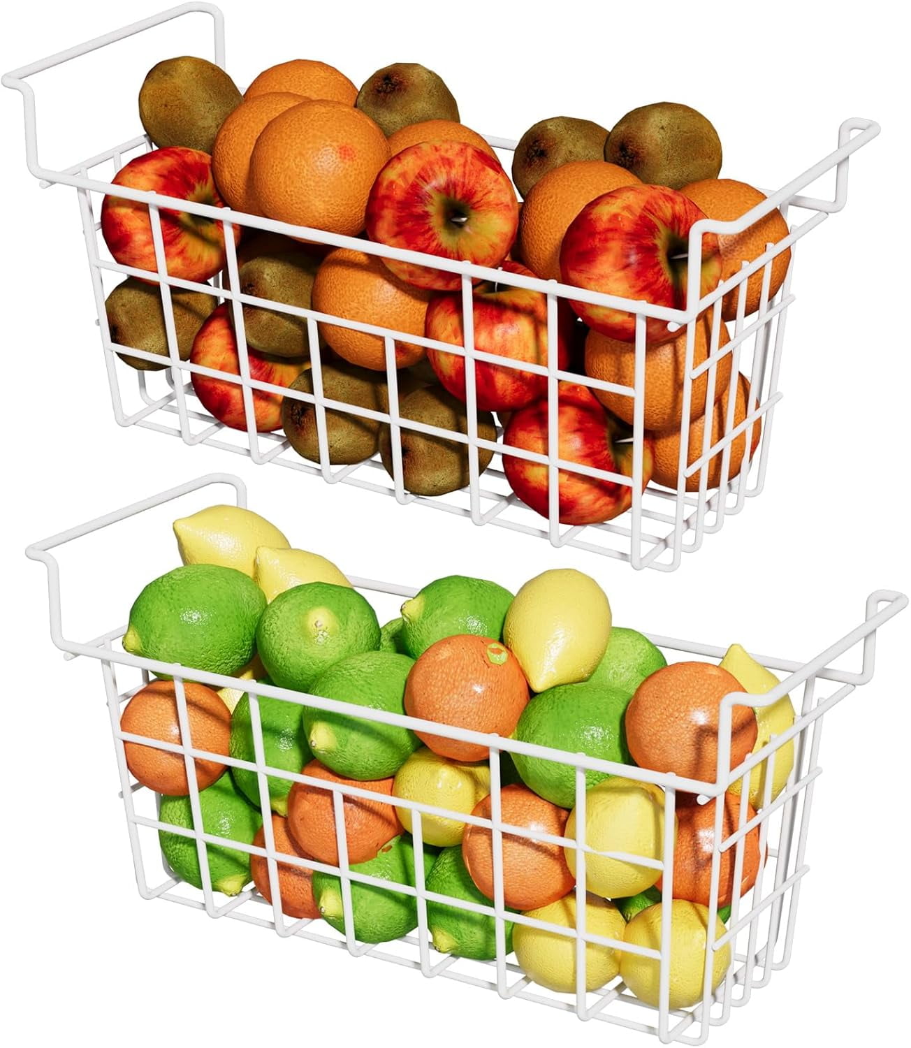 17.5 inch 2Packs Chest Freezer Organizer Bins, Deep Freezer Basket with ...