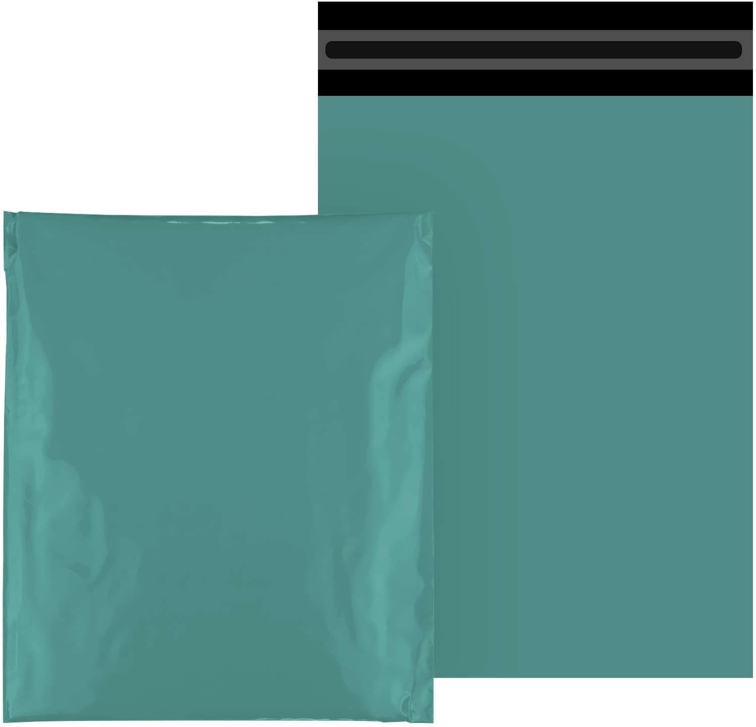 17.5"x22" (45cm x 56cm) 400pcs Lake Green Poly Bag Mailers Plastic ...