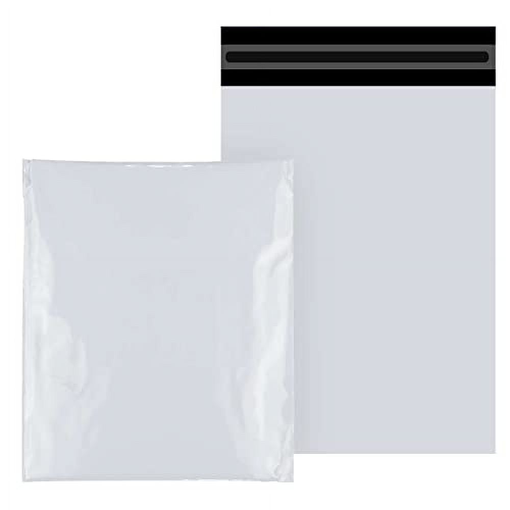 17.5"x22" (45cm x 56cm) 400pcs White Poly Bag Mailers Plastic Packaging ...