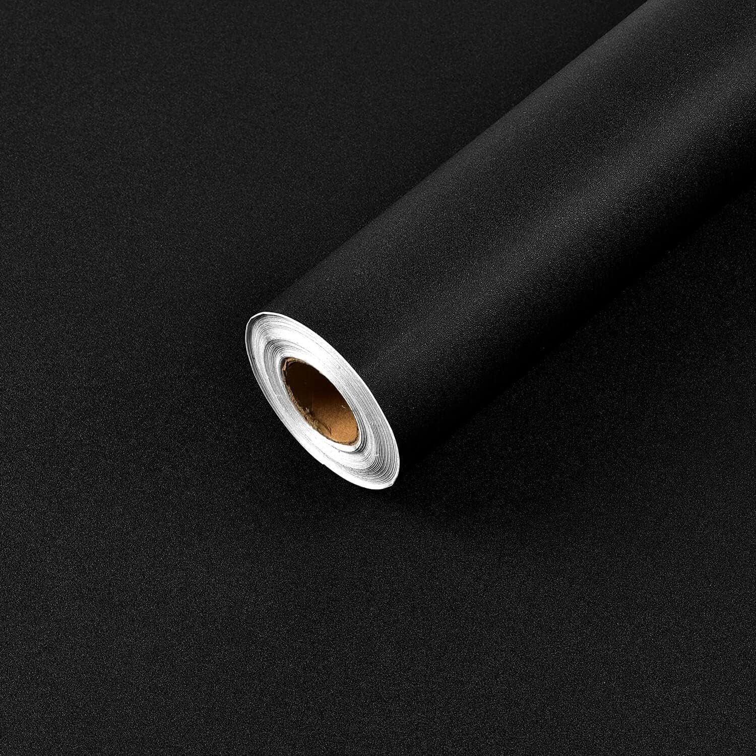 17.51in x400in Black Wallpaper Peel and Removable Modern Black Contact ...