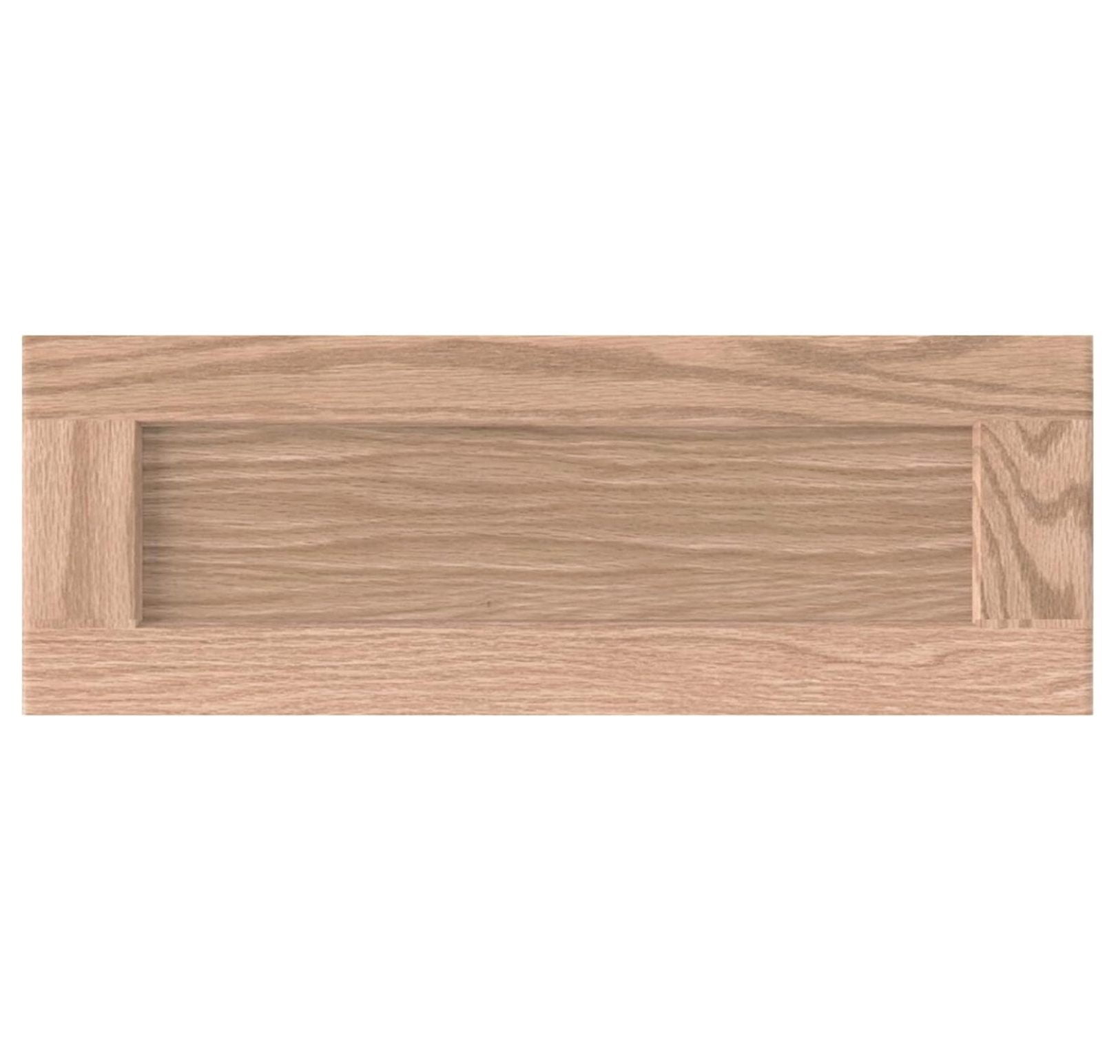 17.5W x 6H Unfinished Oak Kitchen Drawer Front Replacement, Shaker ...
