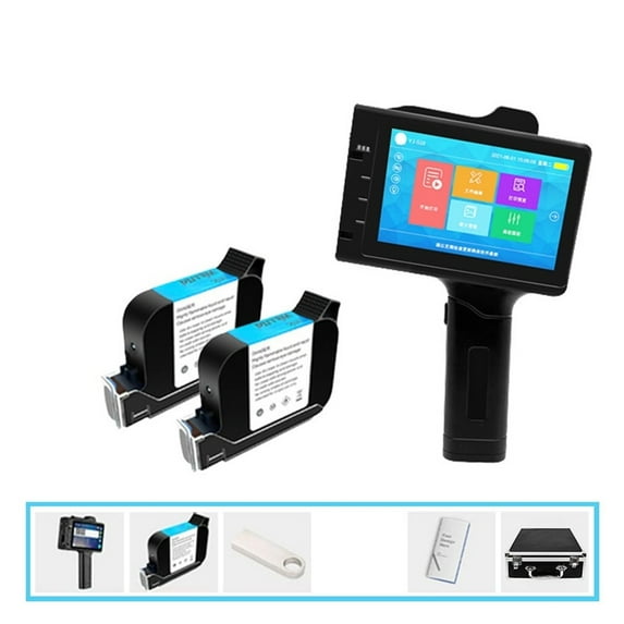 17.5mm Inch Handheld Inkjet Printer Batch Code Serial Number Barcode Qr ...