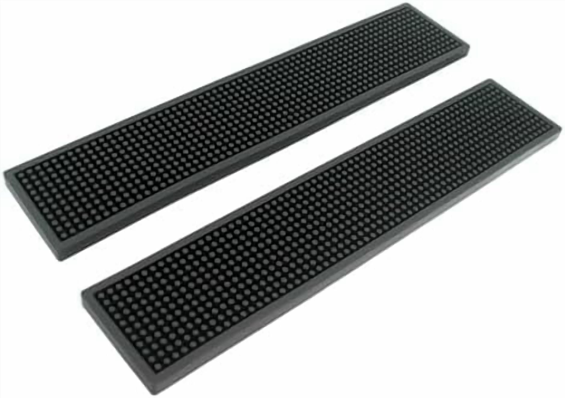 17.5x3.5 inches Long PVC Bar Rail Mat Non-Slip Serving Spill Mat (Pack ...